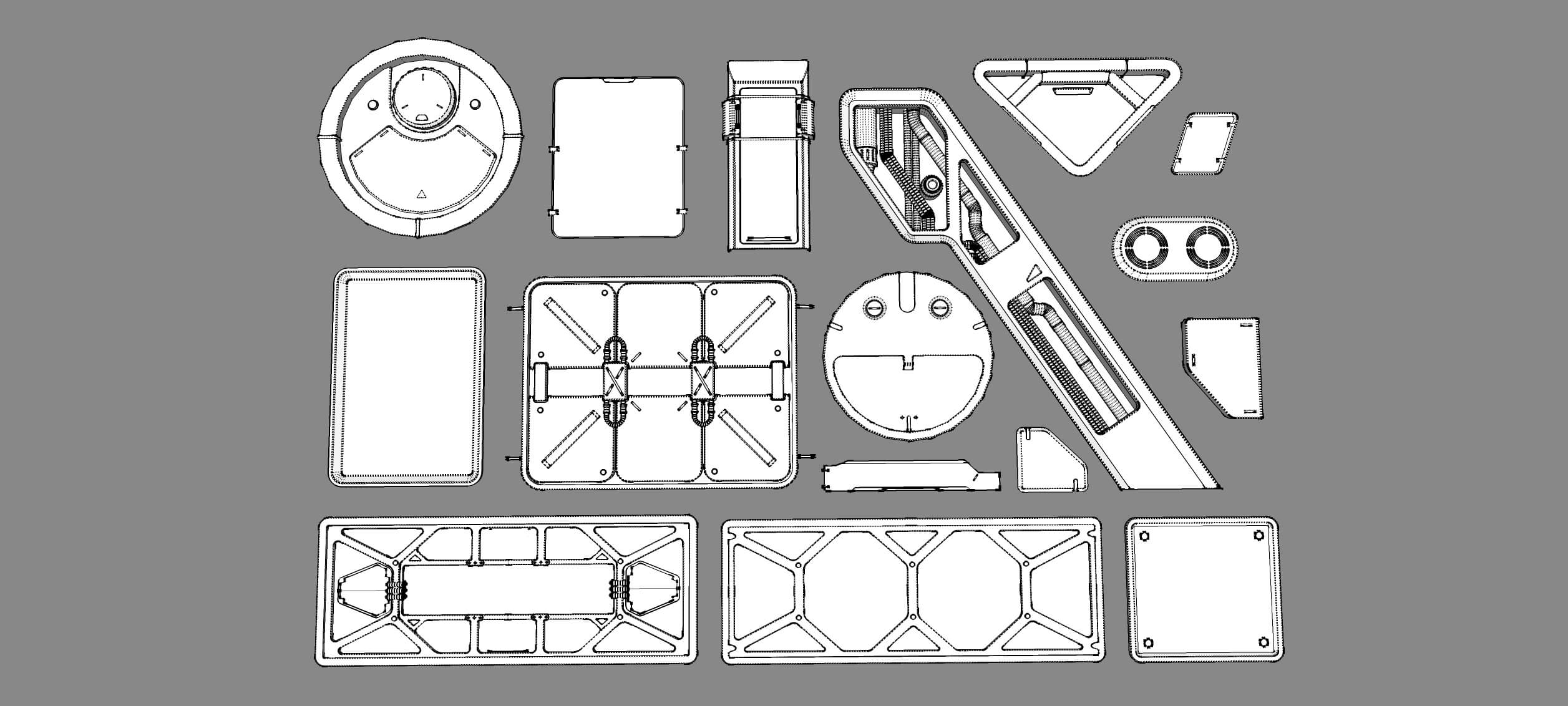 Sci-Fi Trim Sheets 3 3D Model by Chtazi