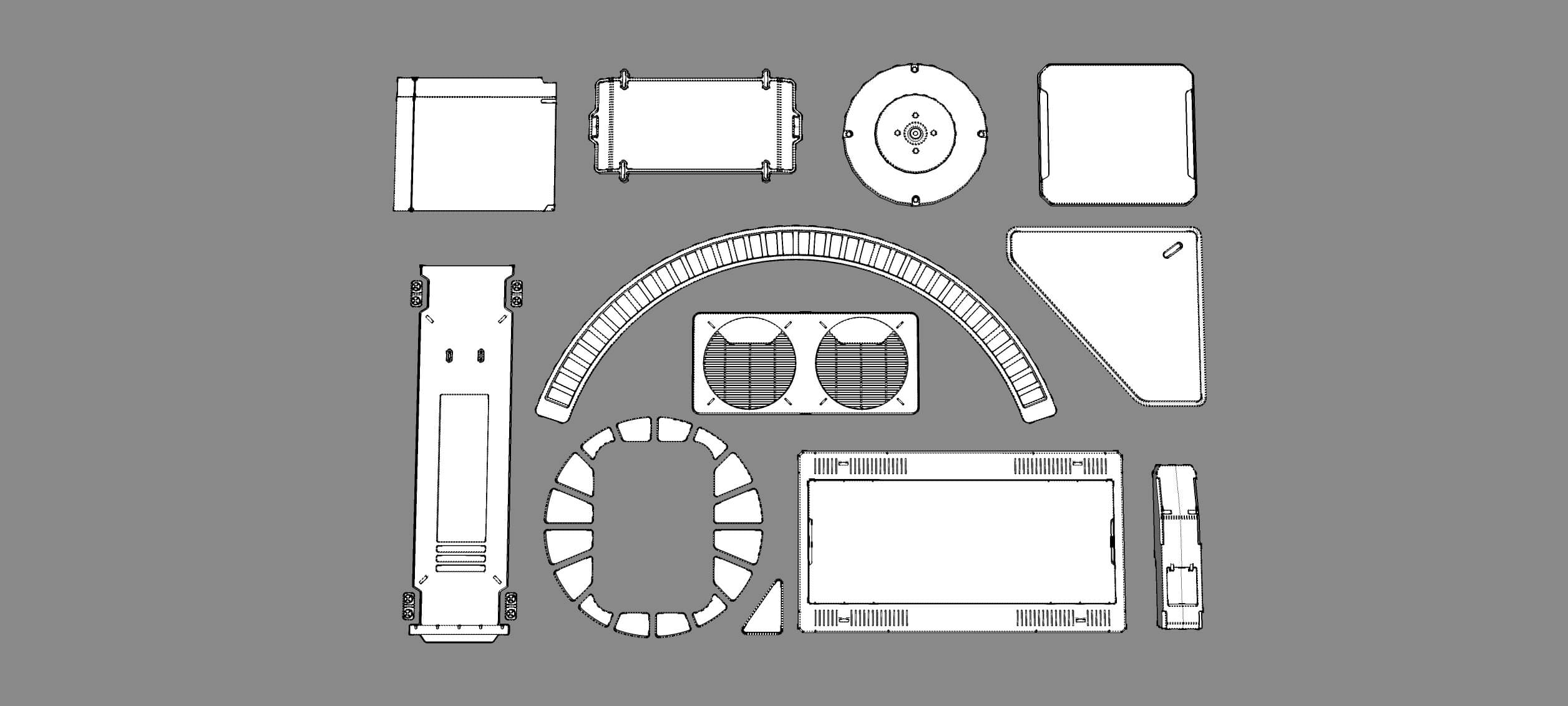 Sci-Fi Trim Sheets 3 3D Model by Chtazi