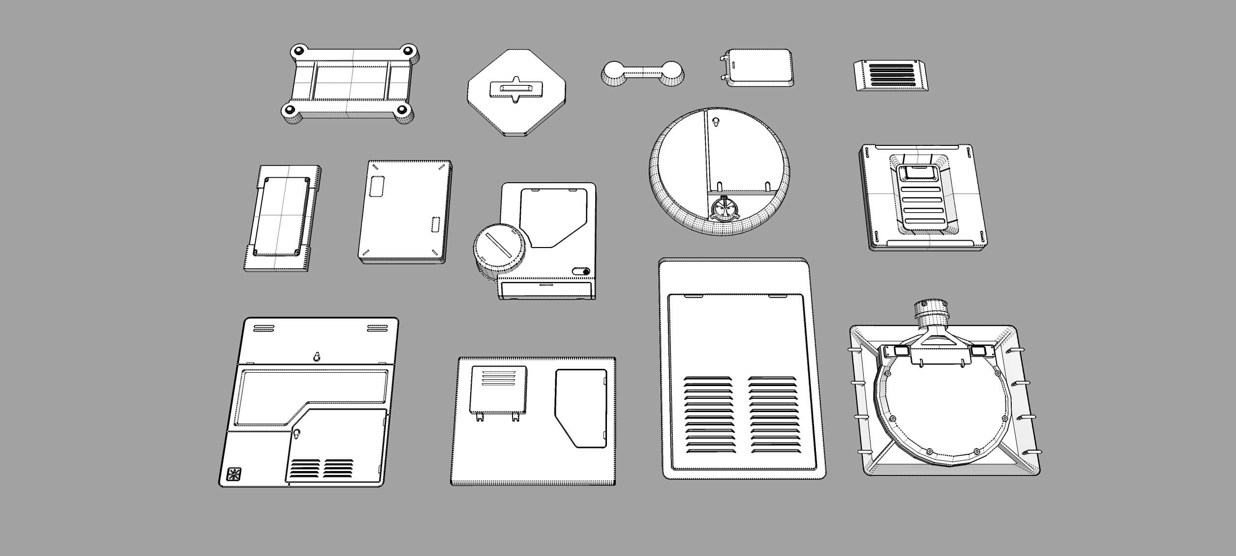 Sci-Fi Trim Sheets 4 3D Model by Chtazi