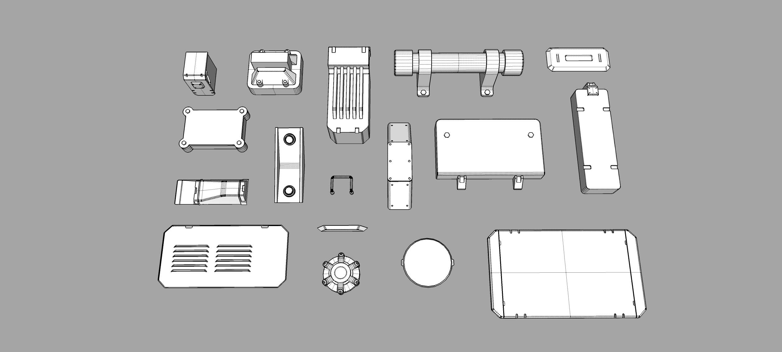 Sci-Fi Trim Sheets 4 3D Model by Chtazi