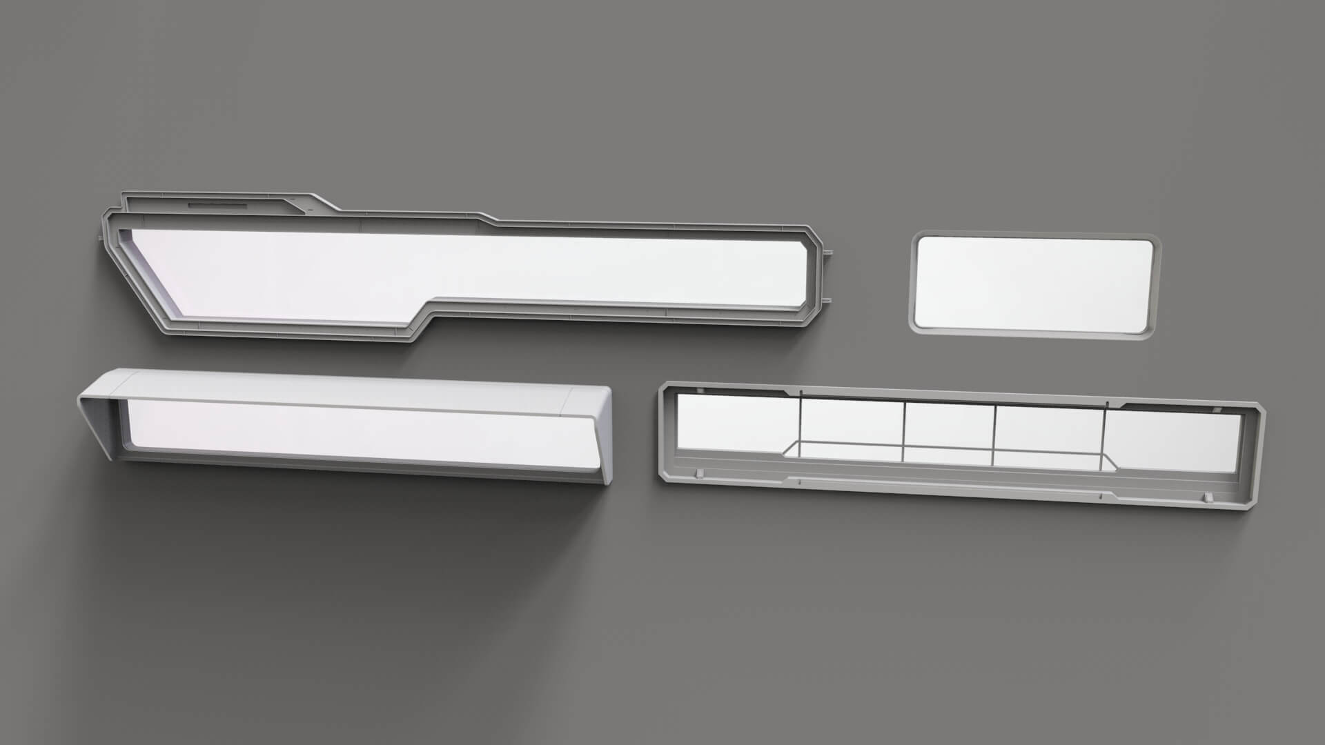 Sci-Fi Trim Sheets 5 3D Model by Chtazi