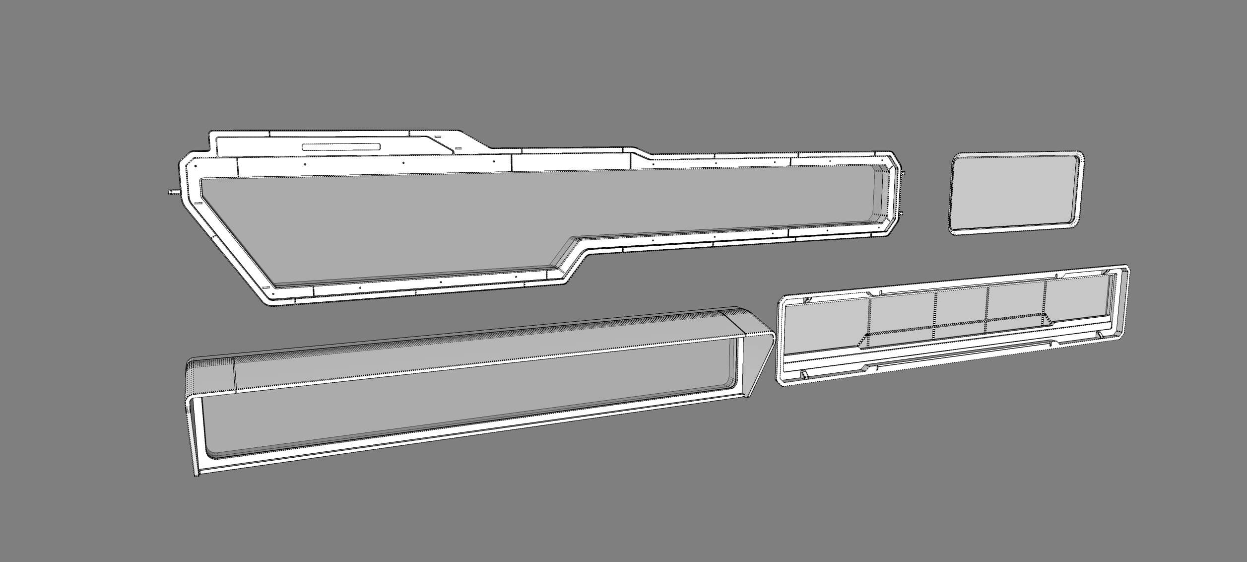 Sci-Fi Trim Sheets 5 3D Model by Chtazi