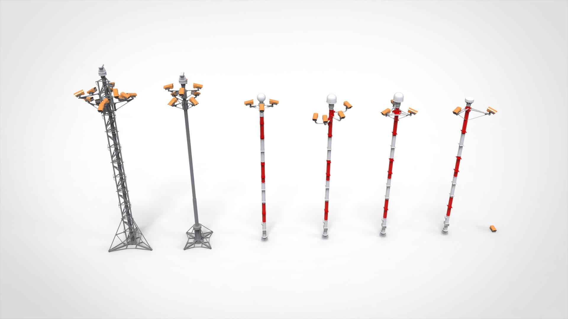 Sci Fi Video Surveillance Mast - 3D Model by Chtazi