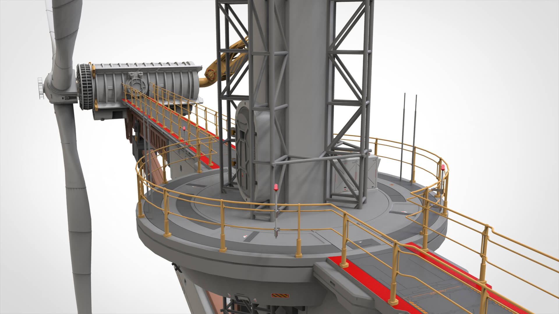 Sci-Fi Wind Turbine 1 3D Model by Chtazi