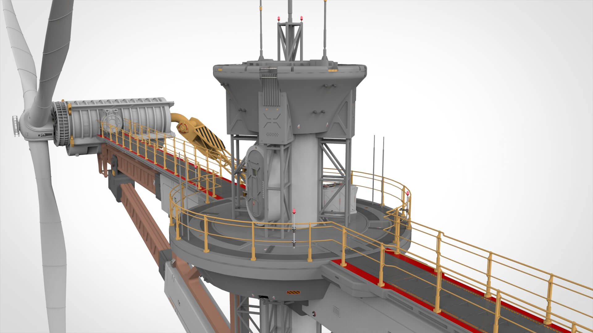 Sci-Fi Wind Turbine 1 3D Model by Chtazi