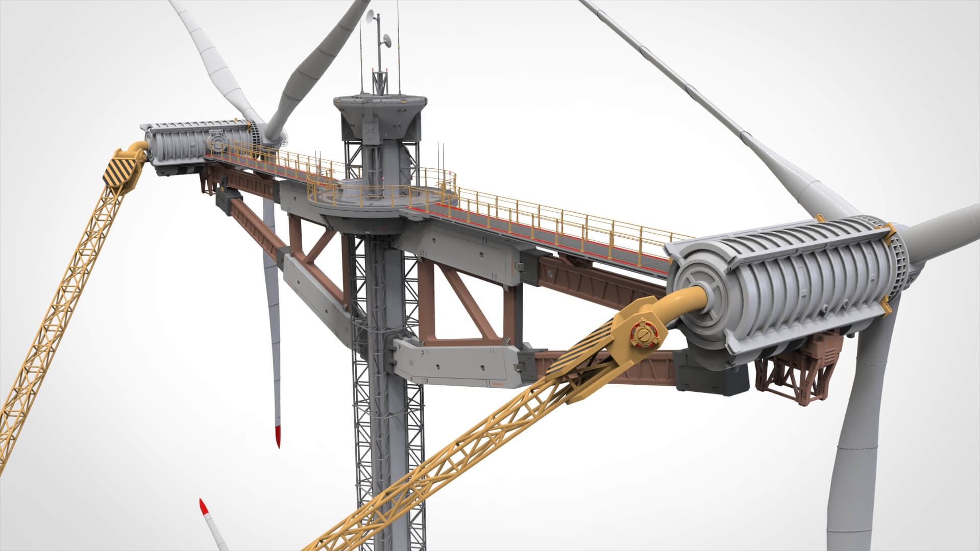 Sci-Fi Wind Turbine 1 3D Model by Chtazi