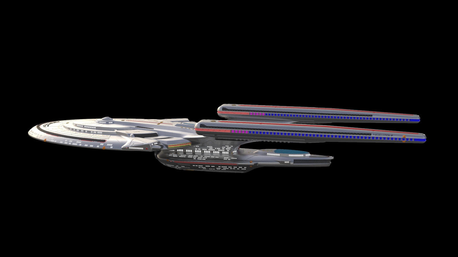 Star Trek USS Enterprise Ncc 1701-F 3D Model by Chtazi