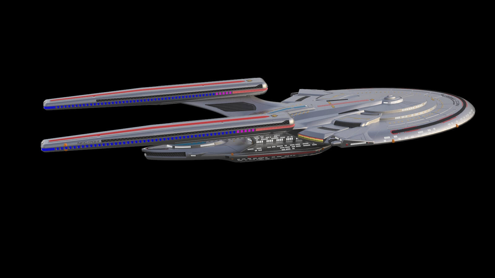 Star Trek USS Enterprise Ncc 1701-F 3D Model by Chtazi