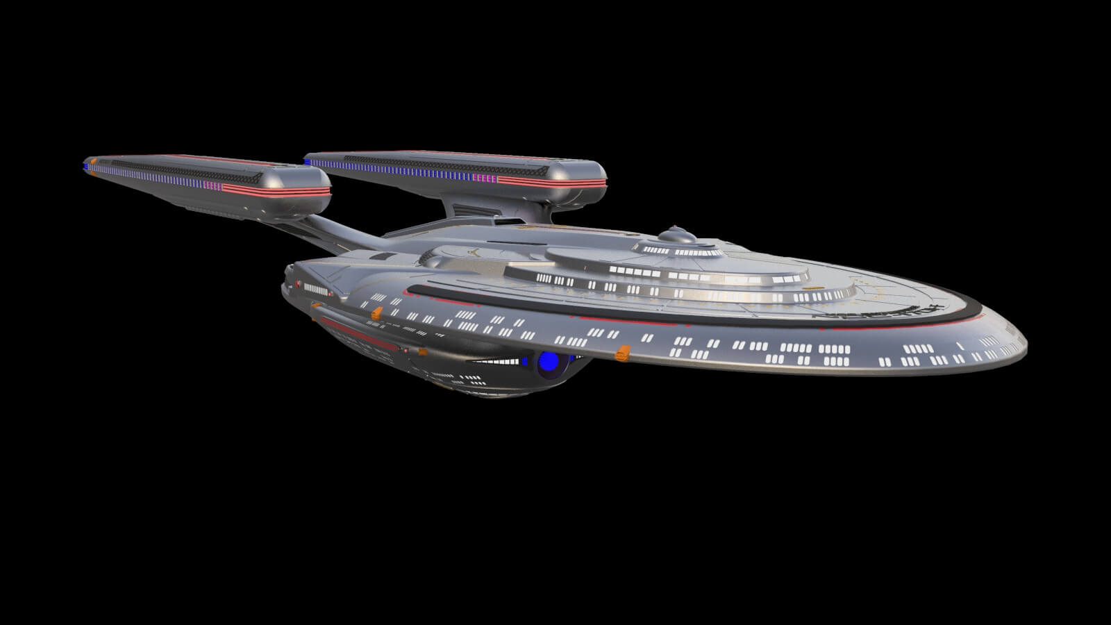 Star Trek USS Enterprise Ncc 1701-F 3D Model by Chtazi