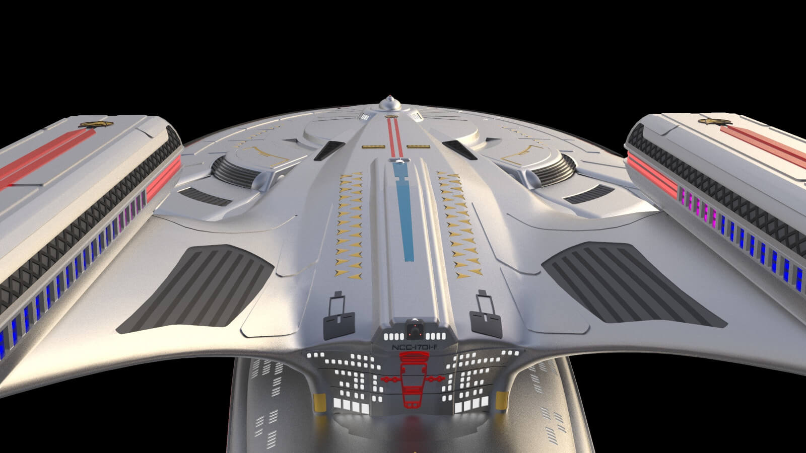Star Trek USS Enterprise Ncc 1701-F 3D Model by Chtazi