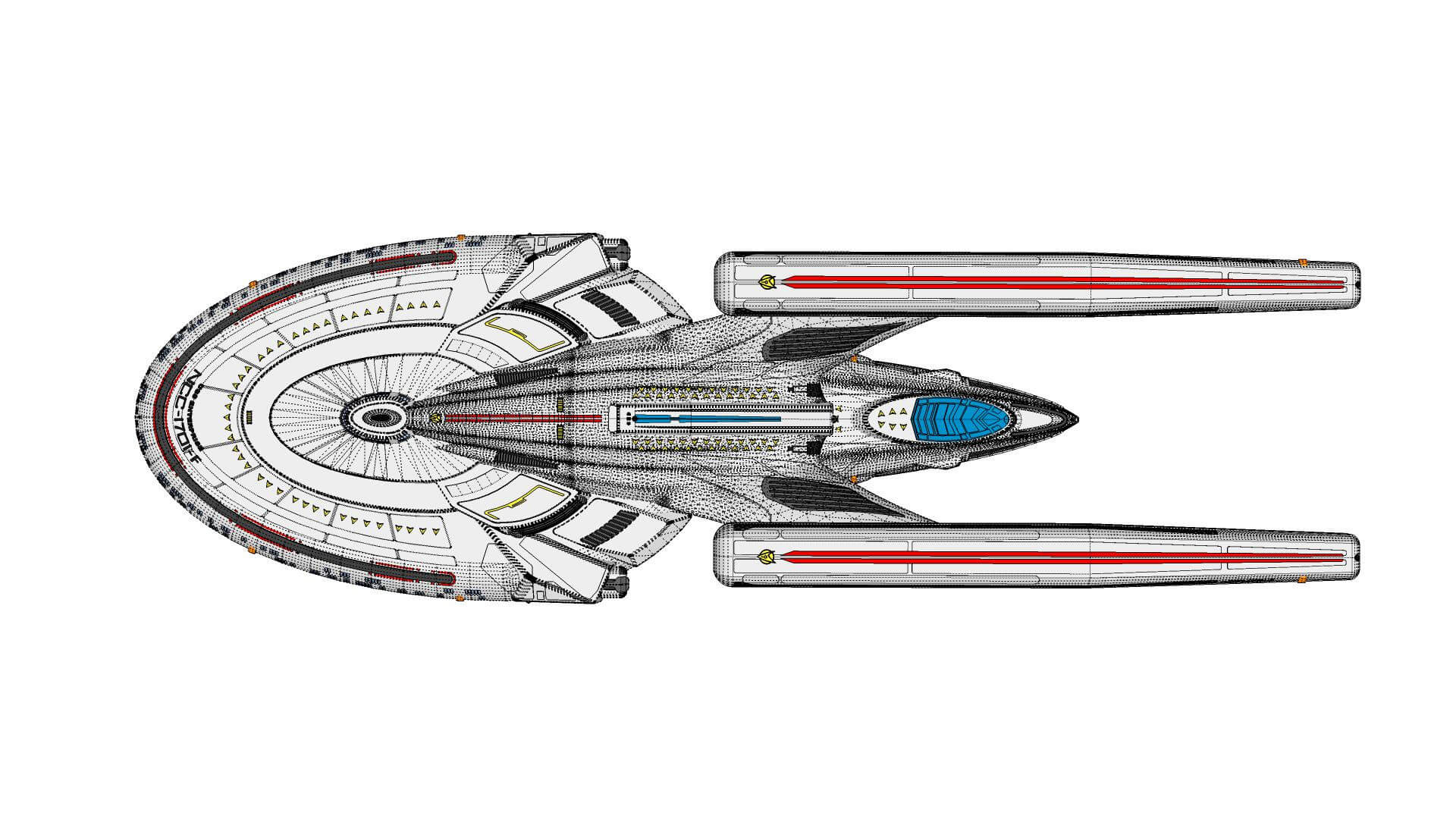 Star Trek USS Enterprise Ncc 1701-F 3D Model by Chtazi