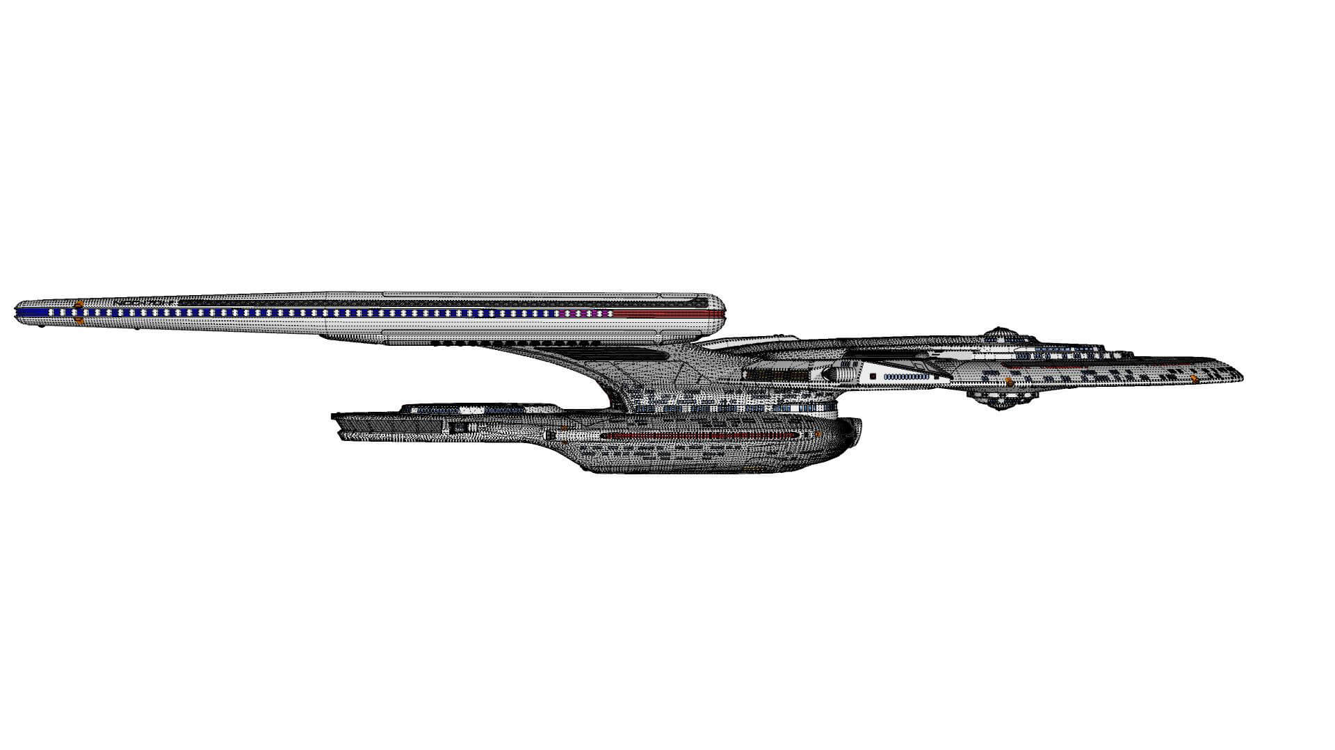 Star Trek USS Enterprise Ncc 1701-F 3D Model by Chtazi