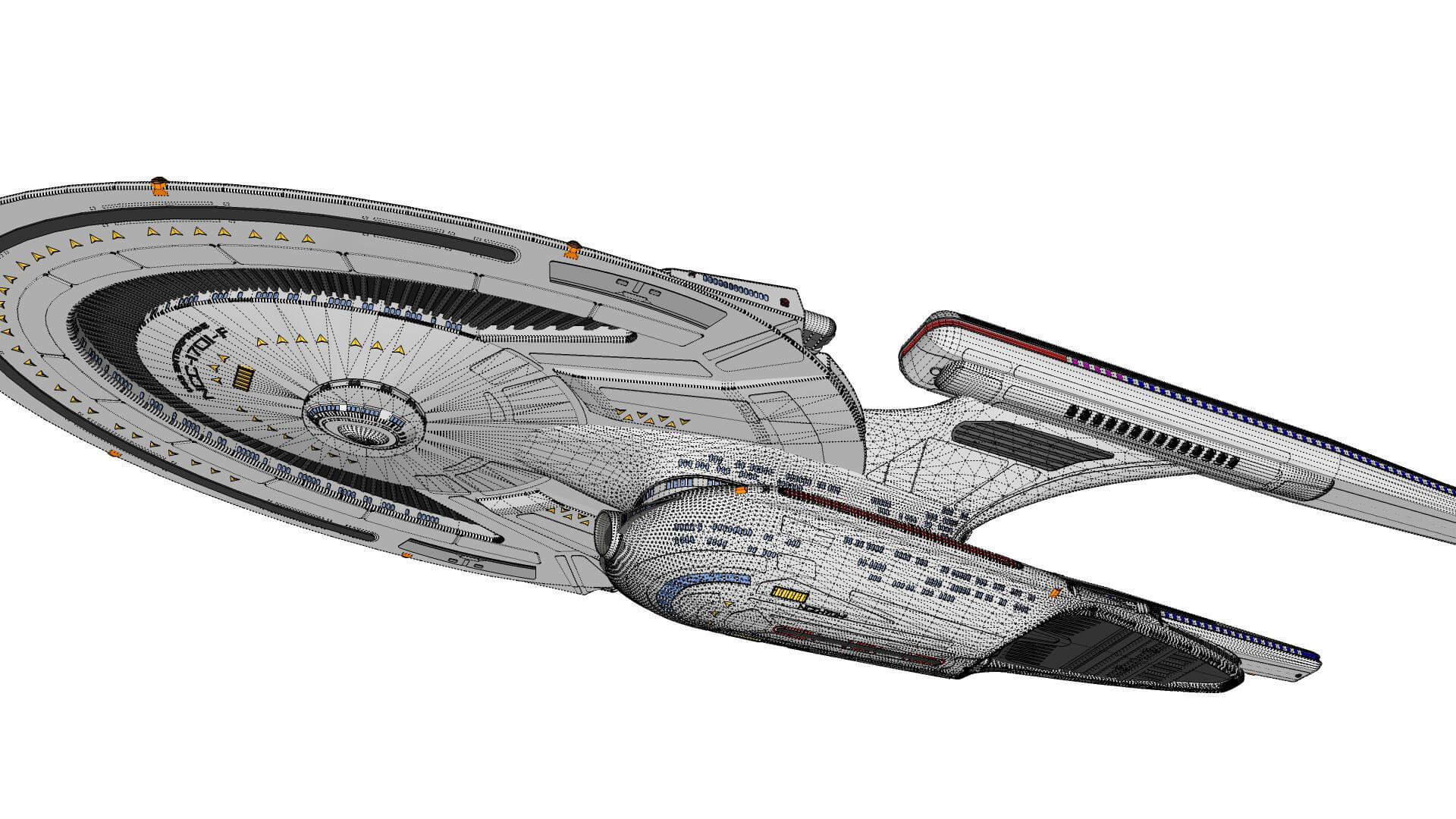 Star Trek USS Enterprise Ncc 1701-F 3D Model by Chtazi