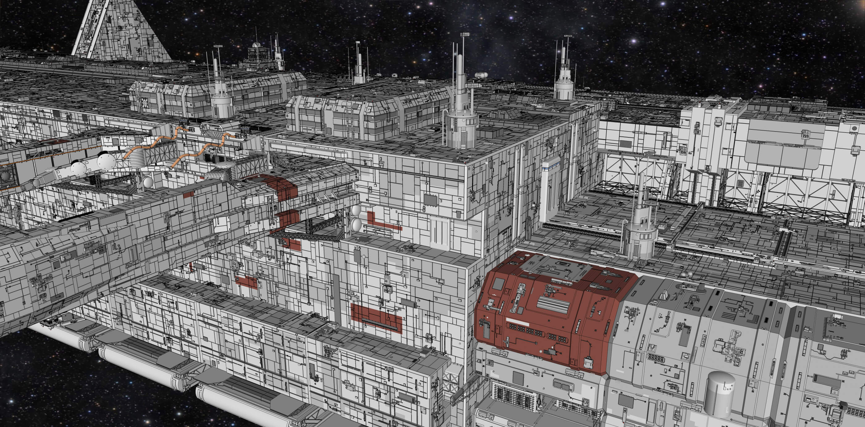 Starship Troopers Lunar Base - 3D Model by Chtazi