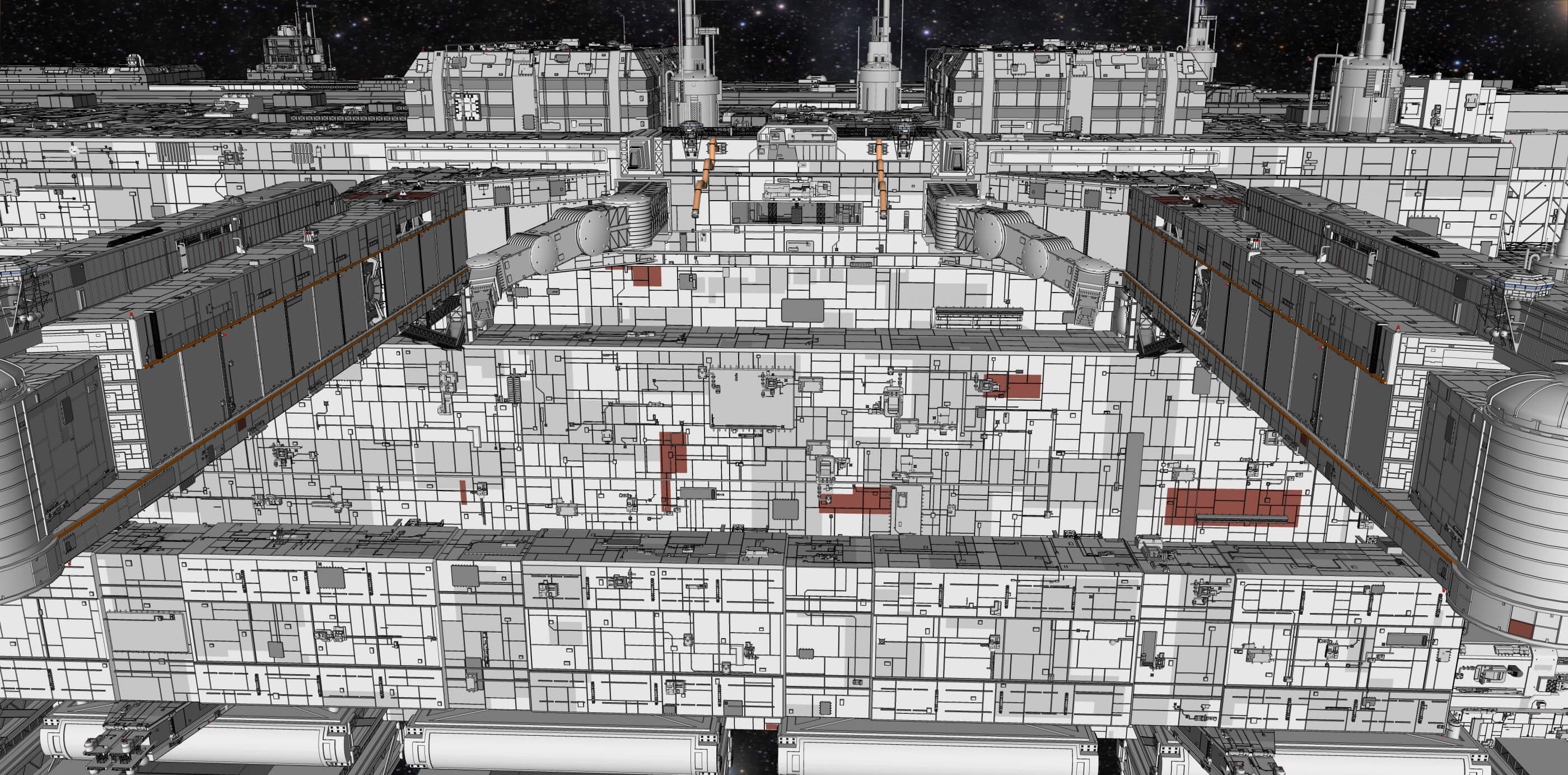 Starship Troopers Lunar Base - 3D Model by Chtazi