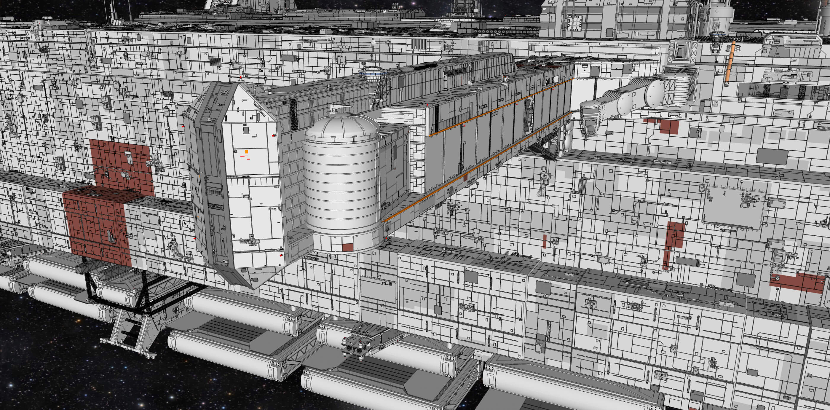 Starship Troopers Lunar Base - 3D Model by Chtazi