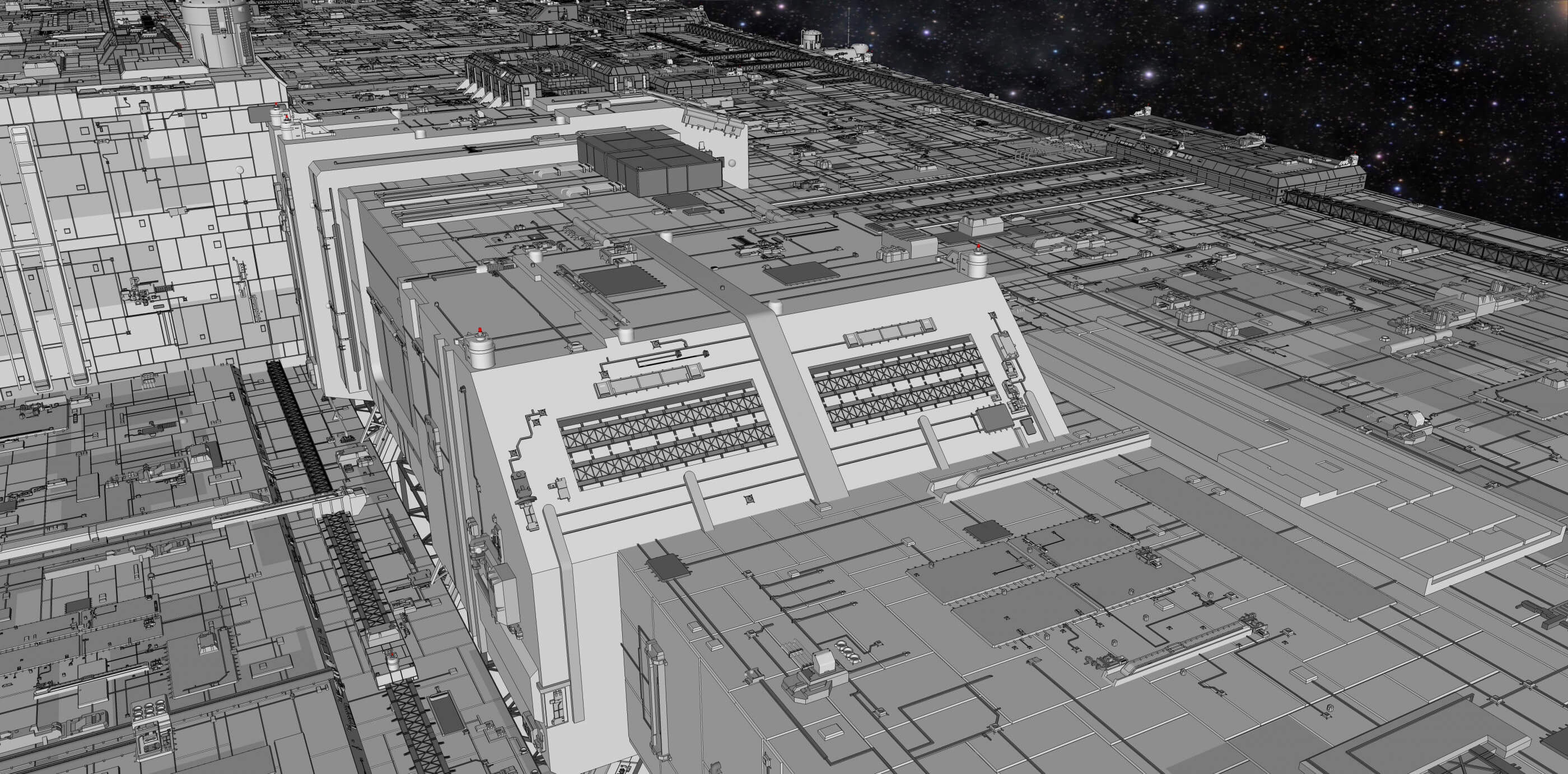 Starship Troopers Lunar Base - 3D Model by Chtazi