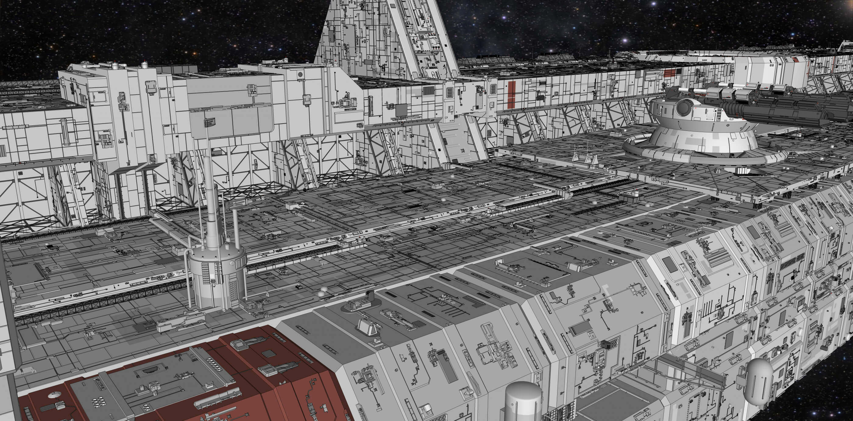 Starship Troopers Lunar Base - 3D Model by Chtazi