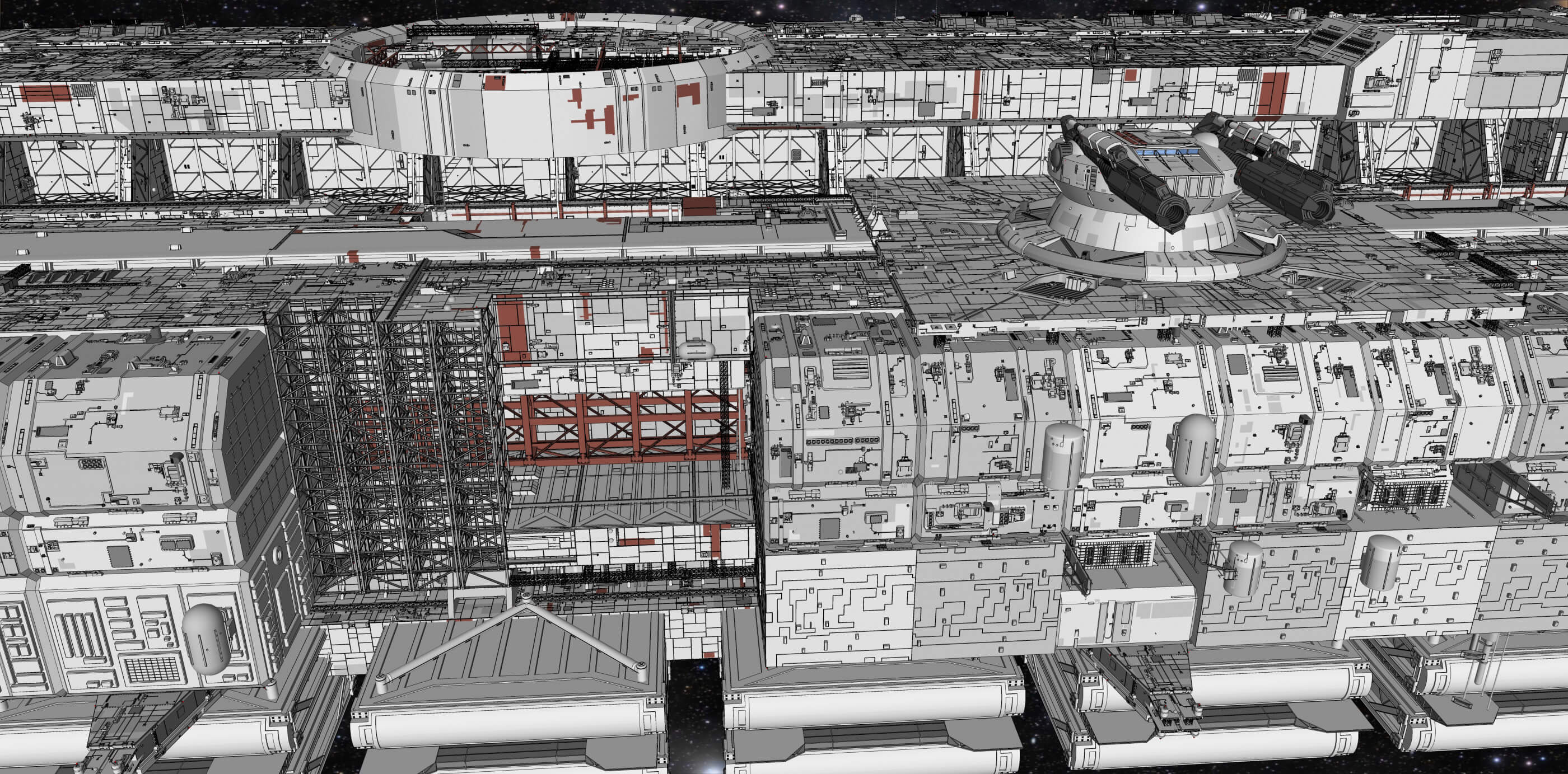 Starship Troopers Lunar Base - 3D Model by Chtazi