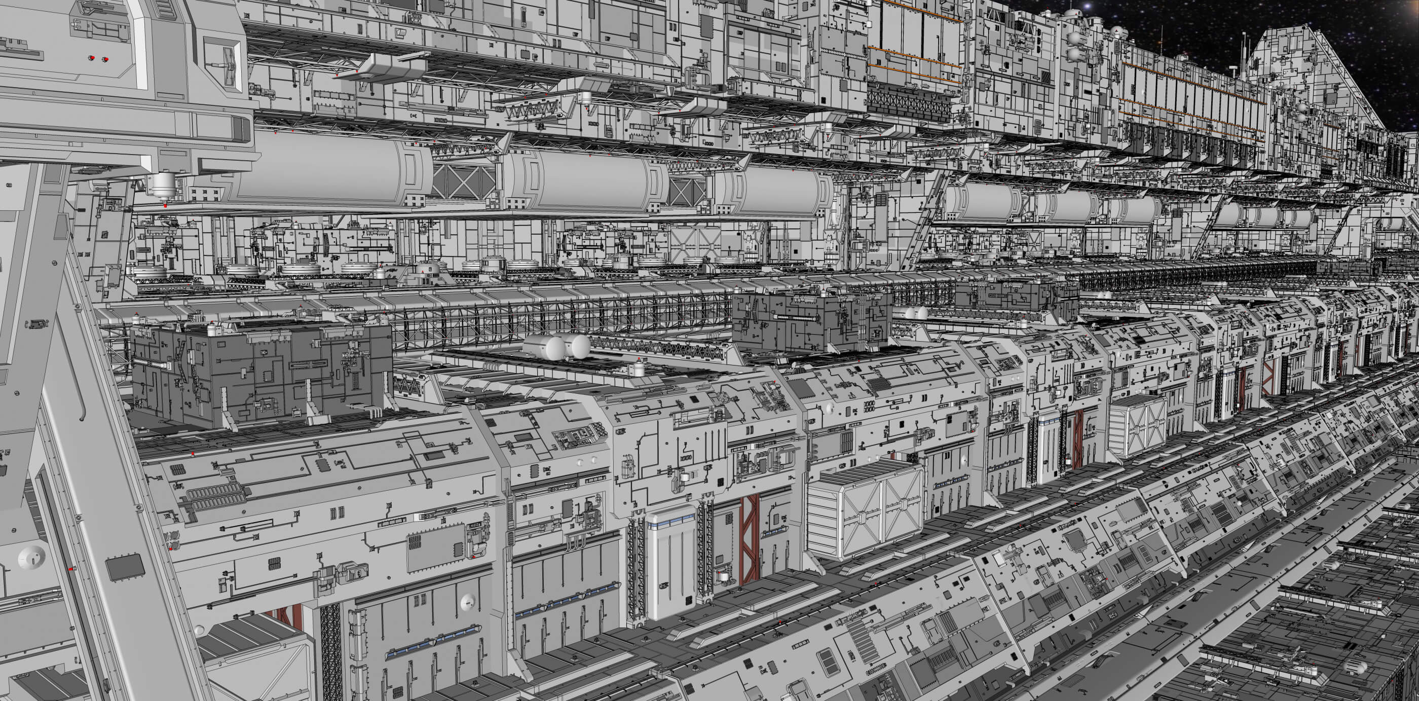 Starship Troopers Lunar Base - 3D Model by Chtazi
