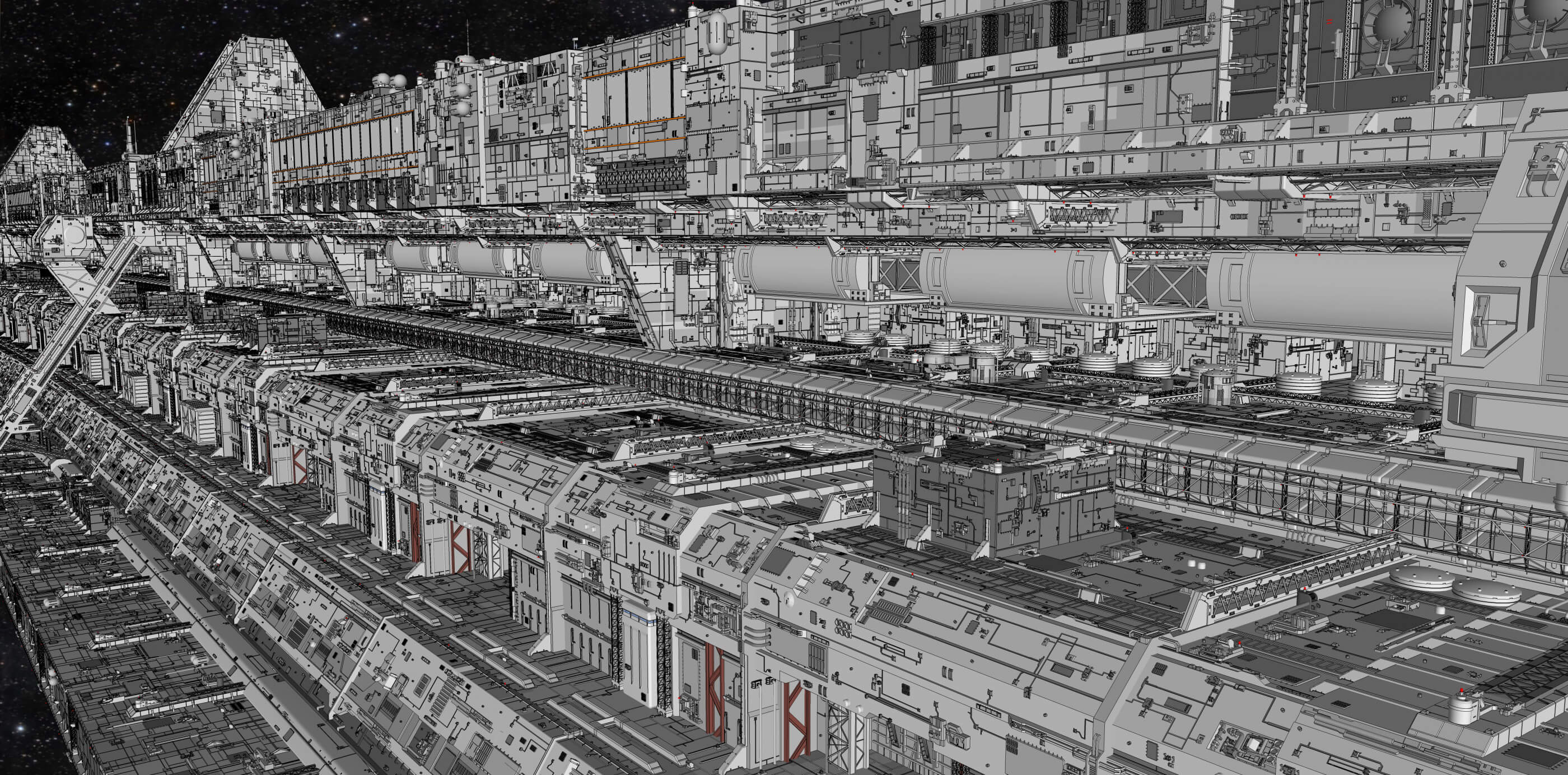 Starship Troopers Lunar Base - 3D Model by Chtazi