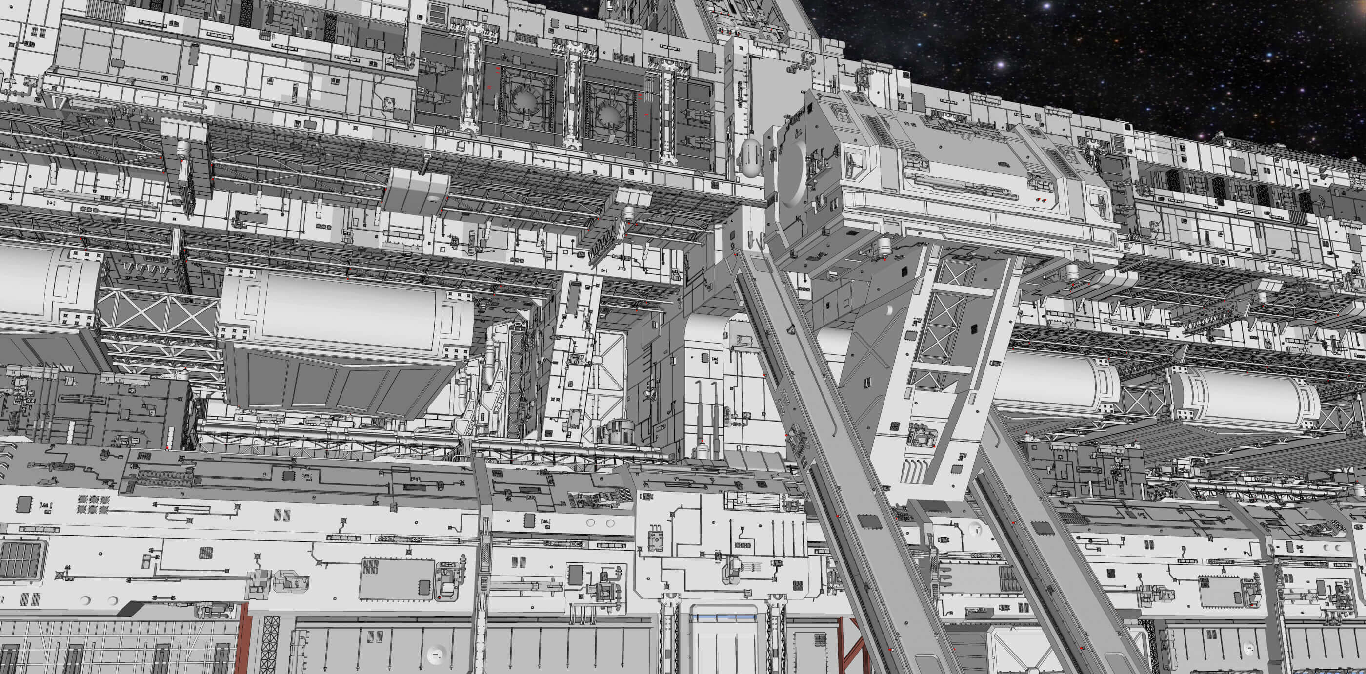 Starship Troopers Lunar Base - 3D Model by Chtazi