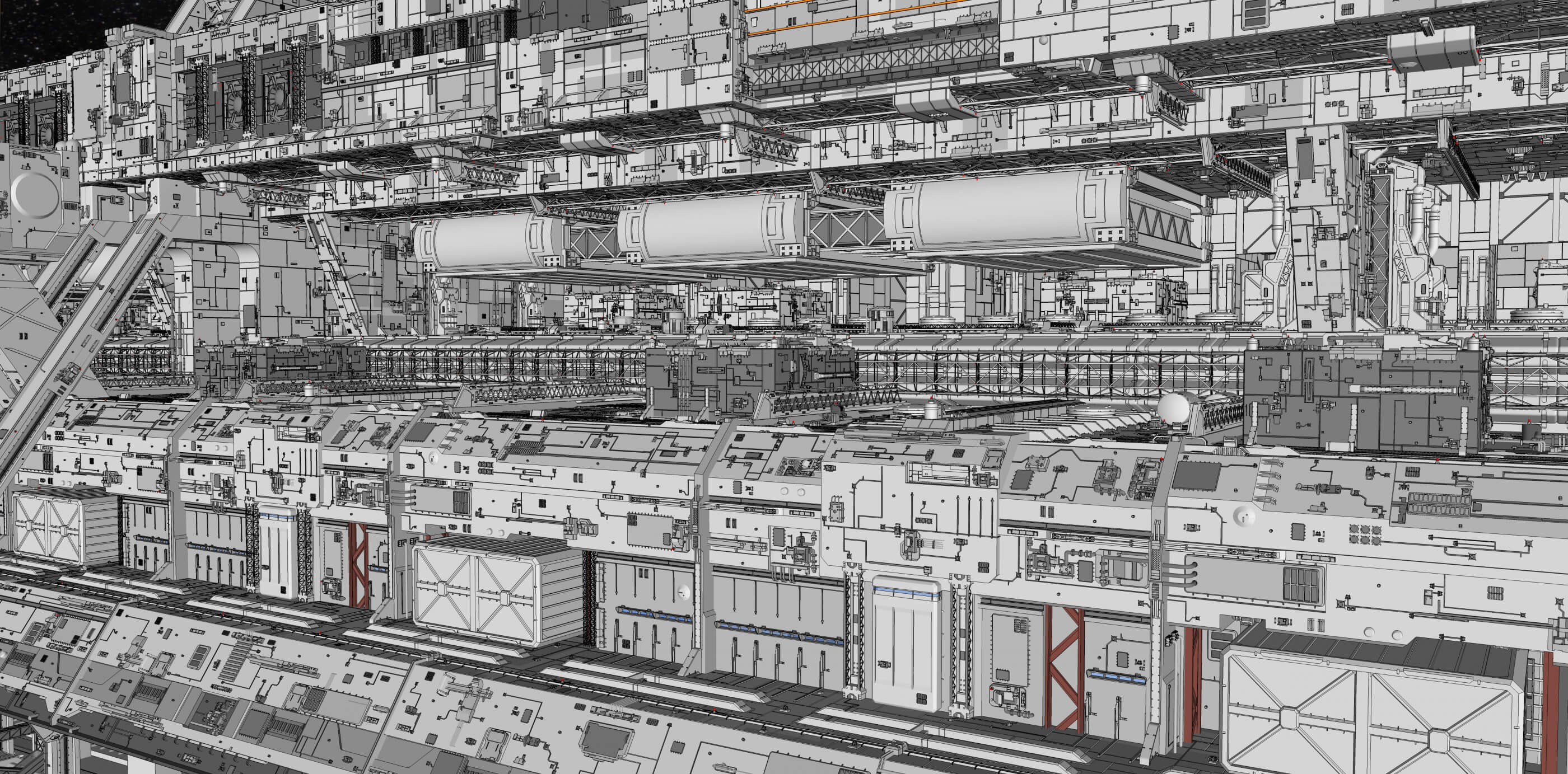 Starship Troopers Lunar Base - 3D Model by Chtazi
