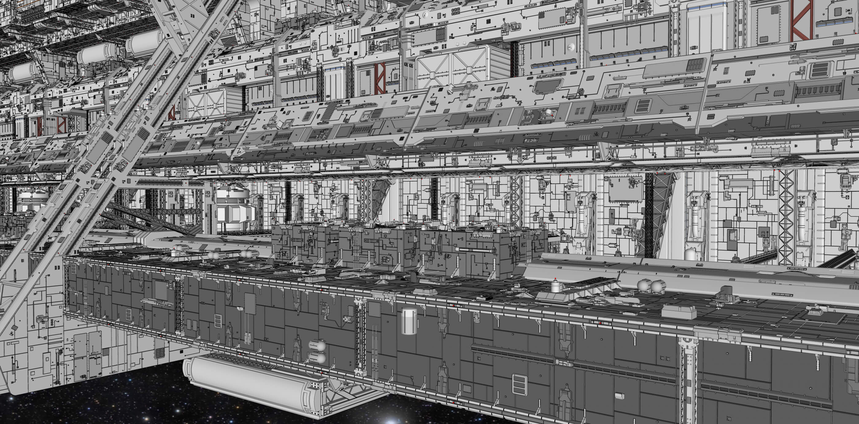 Starship Troopers Lunar Base - 3D Model by Chtazi