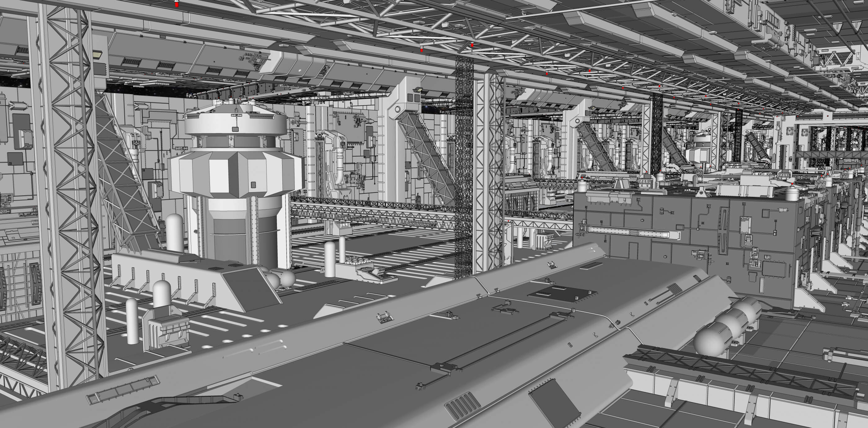 Starship Troopers Lunar Base - 3D Model by Chtazi