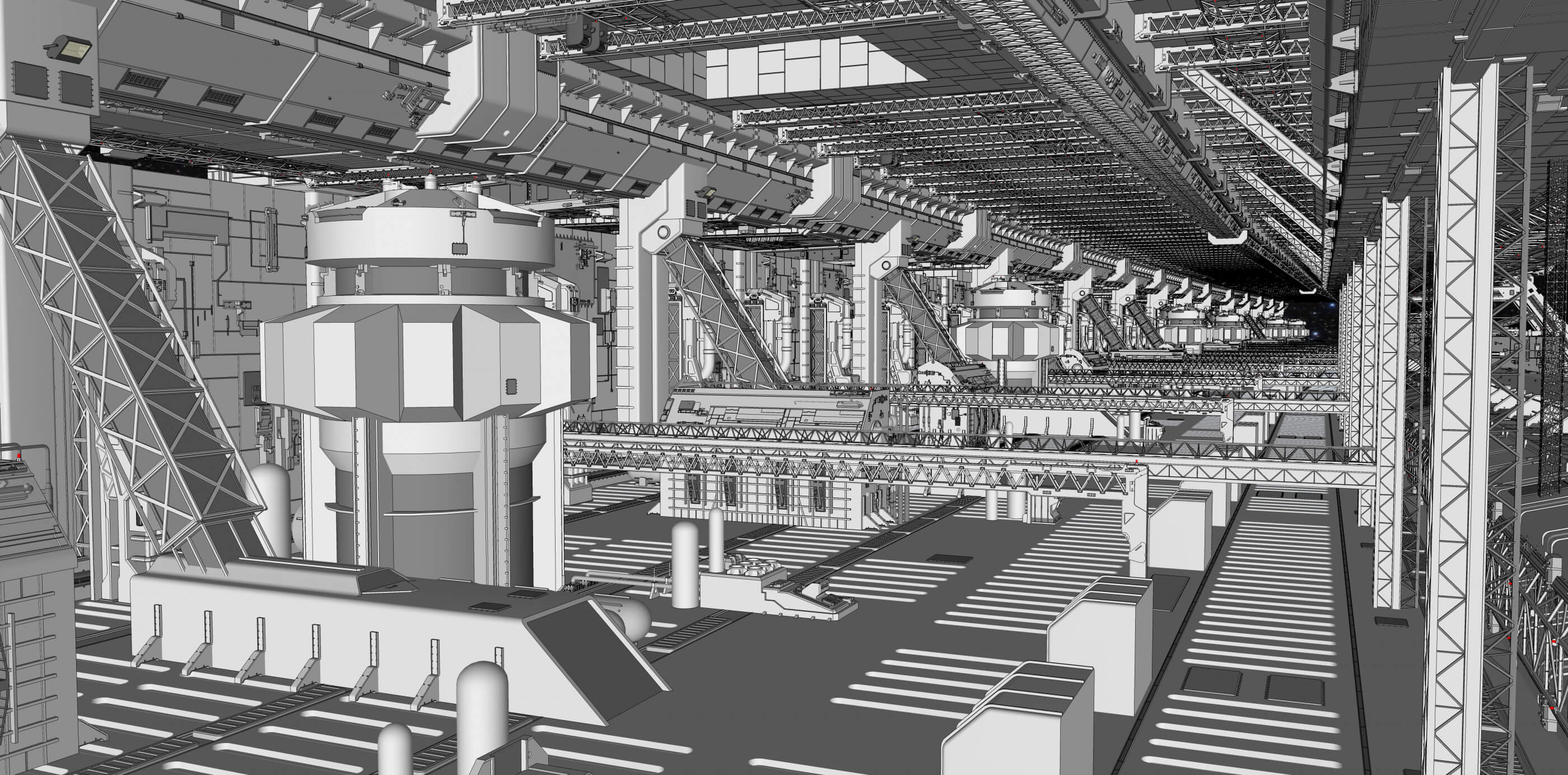 Starship Troopers Lunar Base - 3D Model by Chtazi