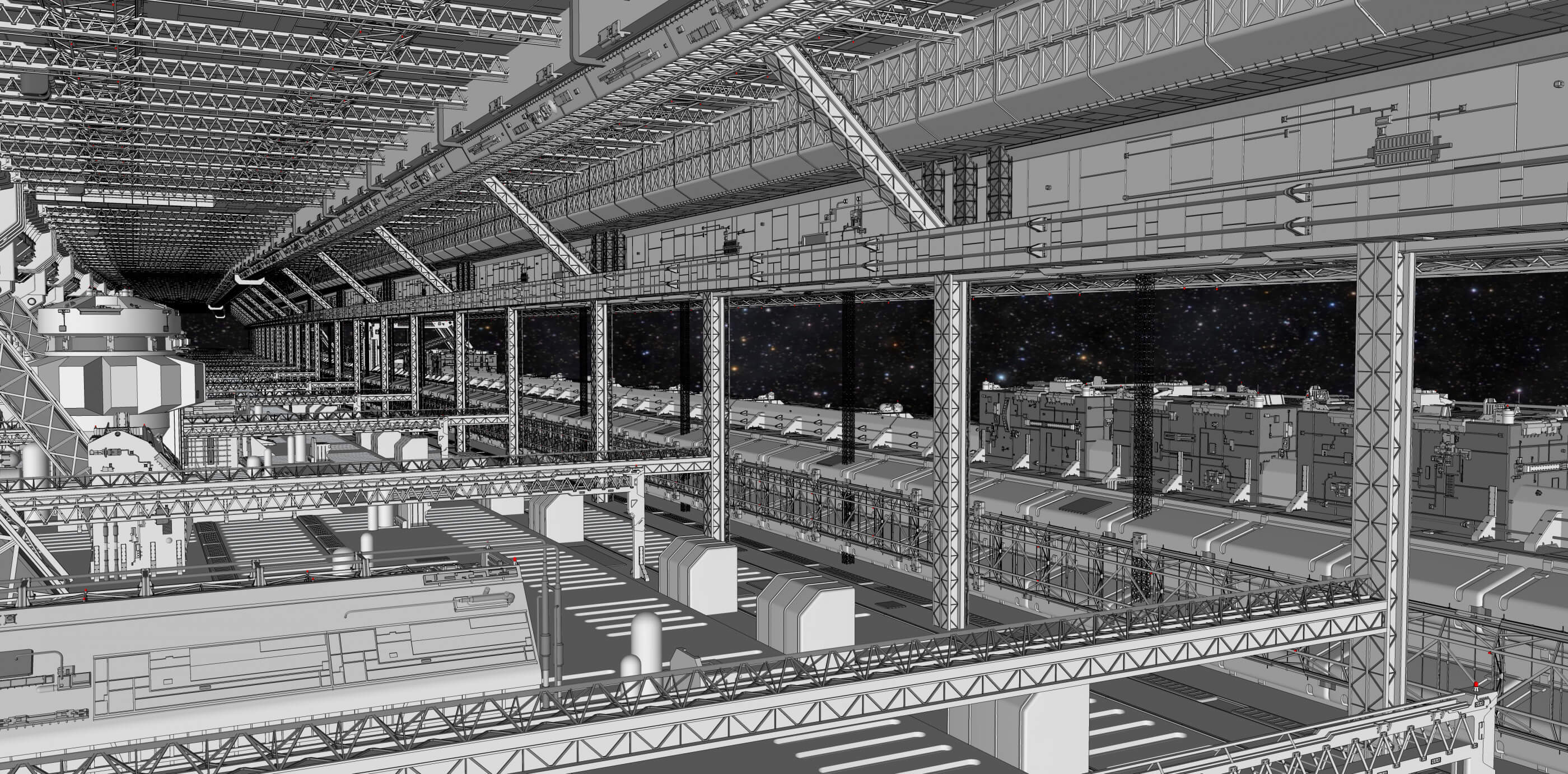 Starship Troopers Lunar Base - 3D Model by Chtazi