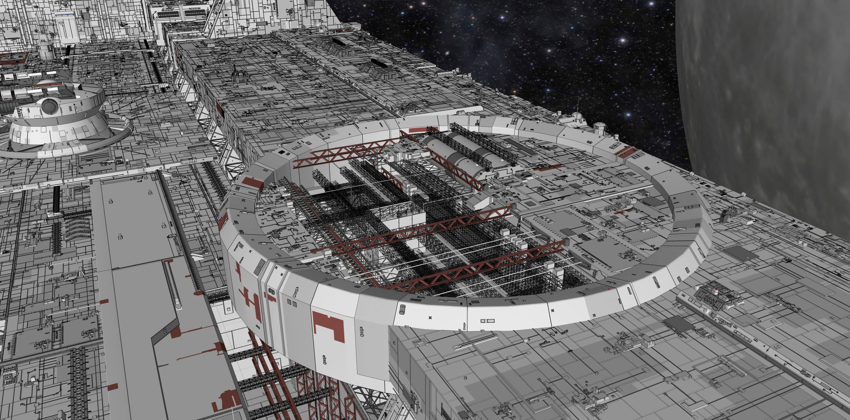 Starship Troopers Lunar Base - 3D Model by Chtazi