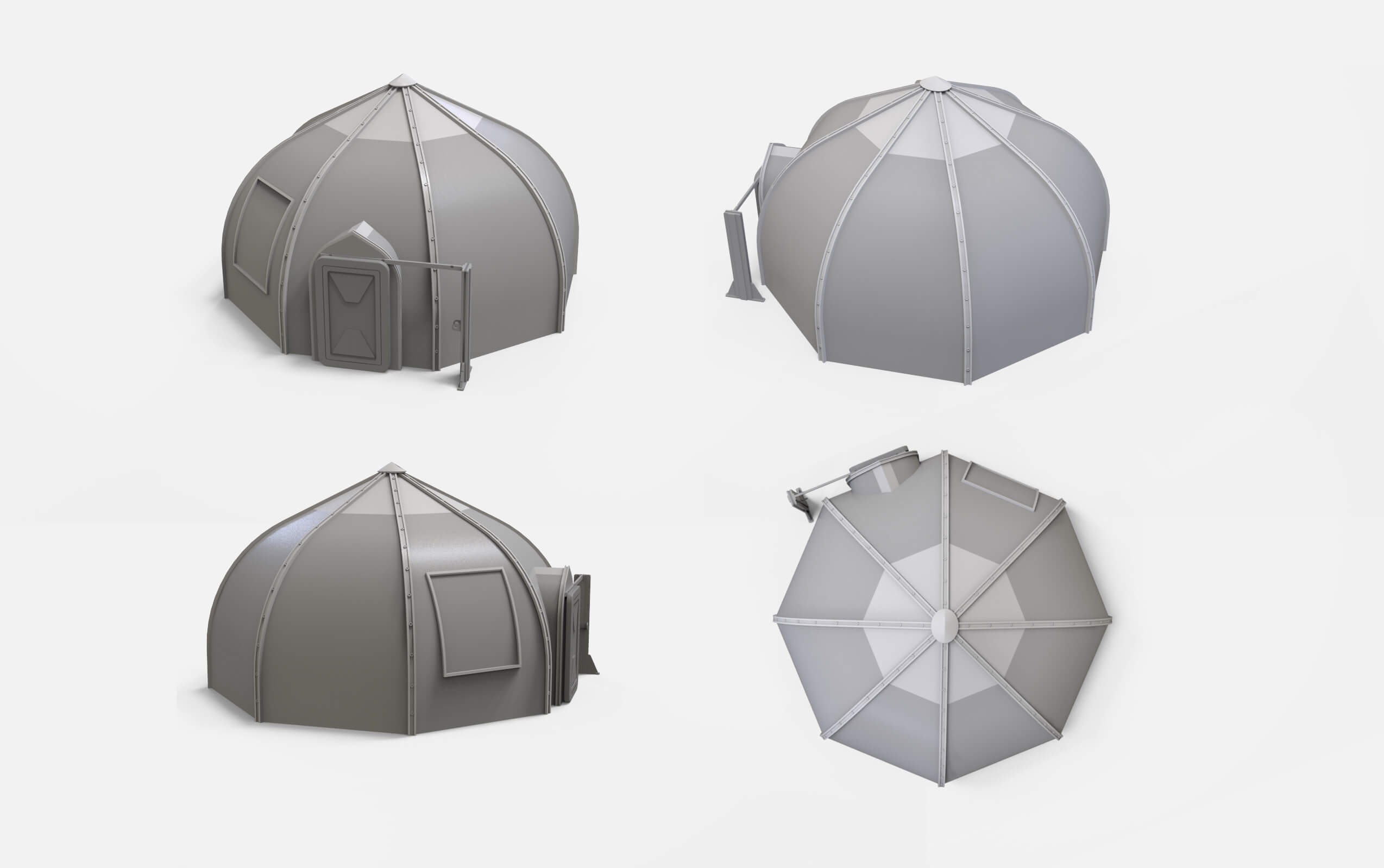 Tents 3d model by Chtazi