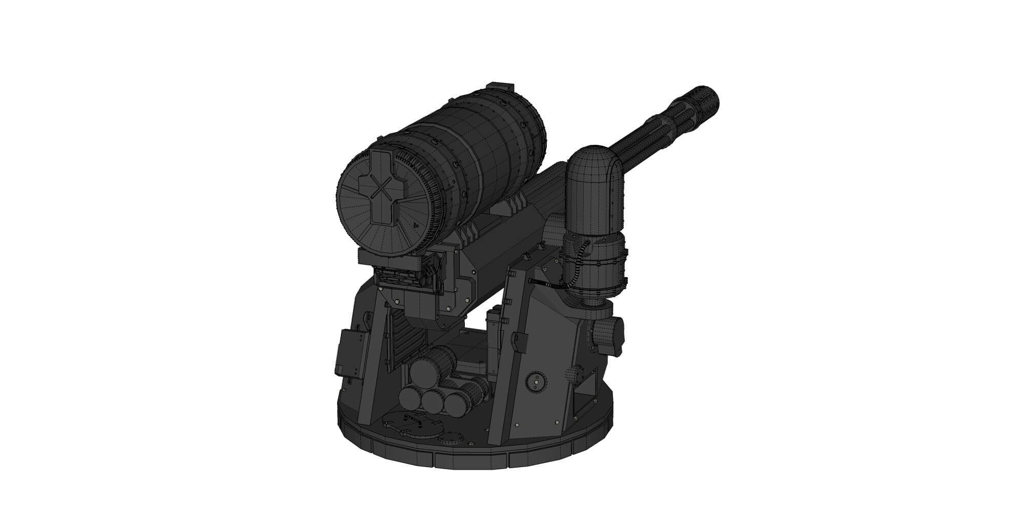 Turret 2 3d model by Chtazi