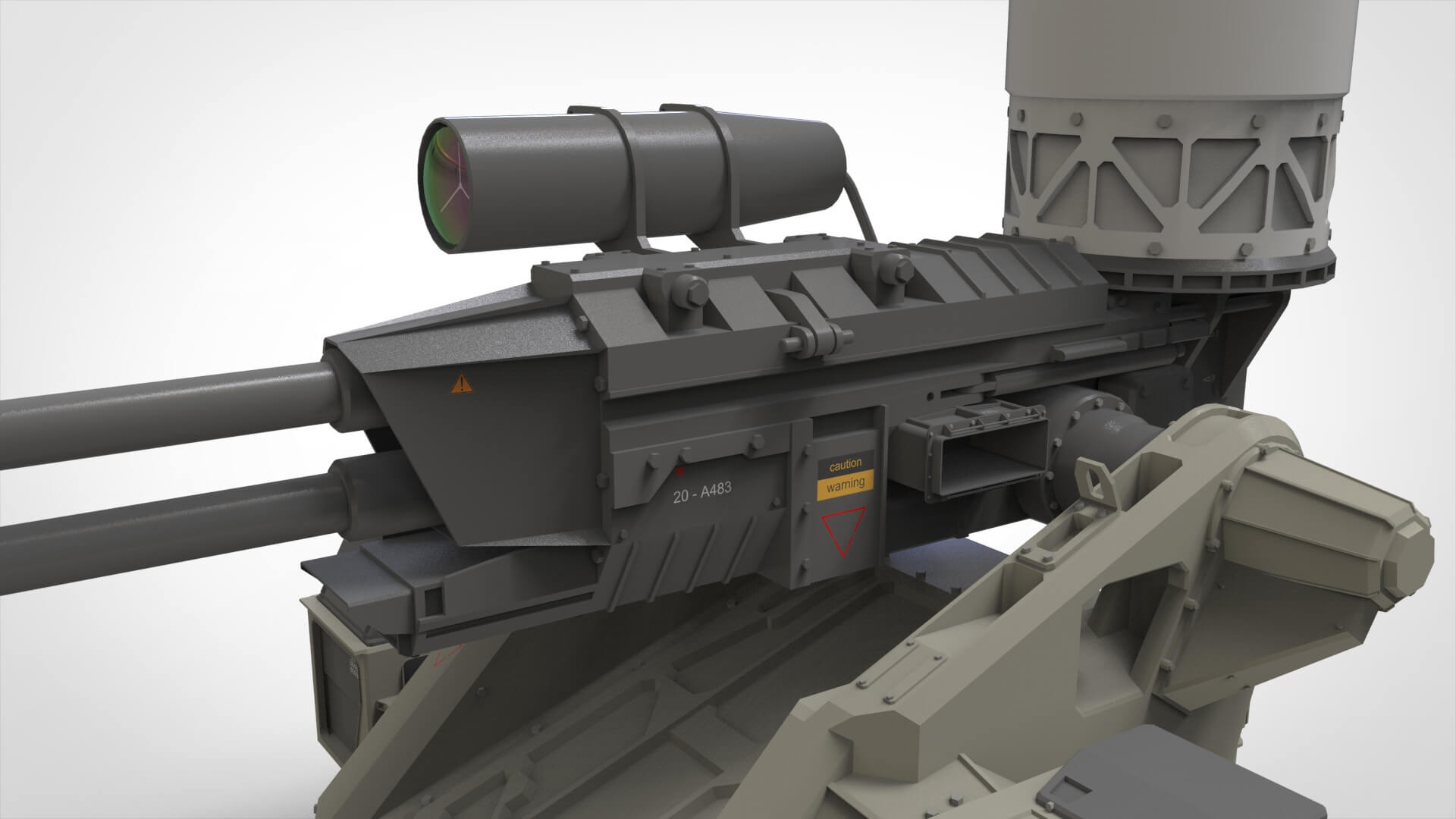 Turret 4 - 3D Model by Chtazi