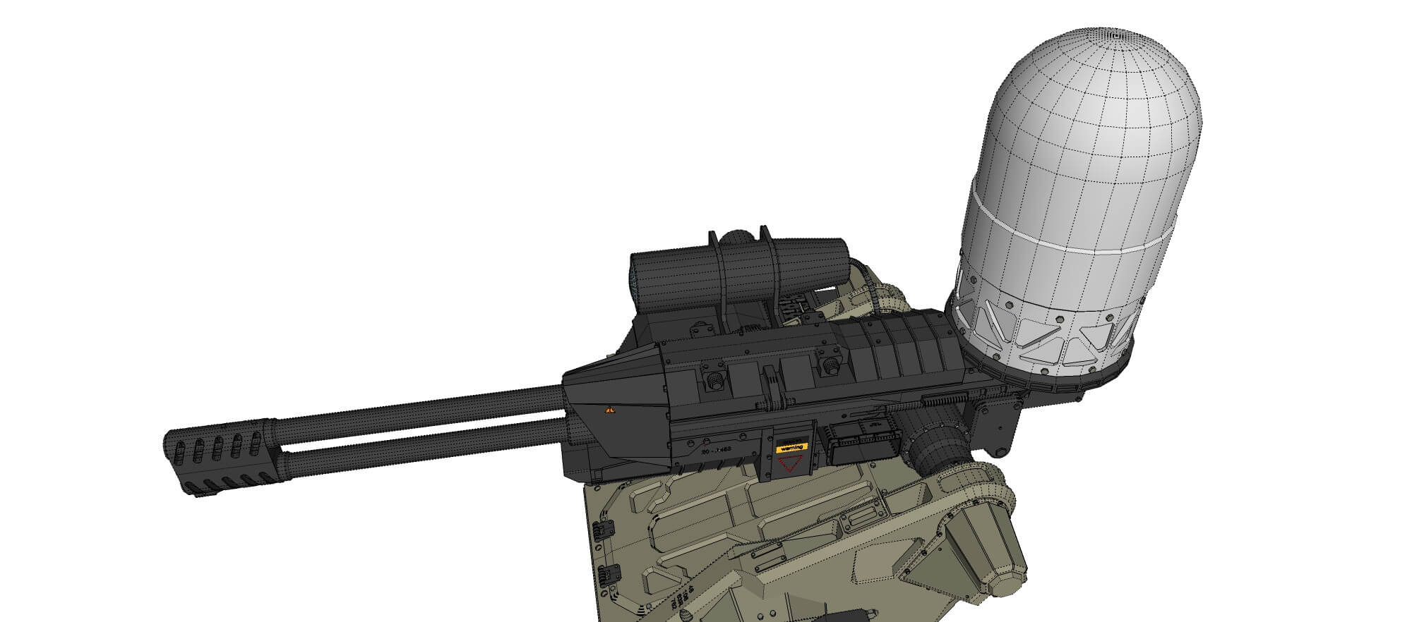 Turret 4 - 3D Model by Chtazi
