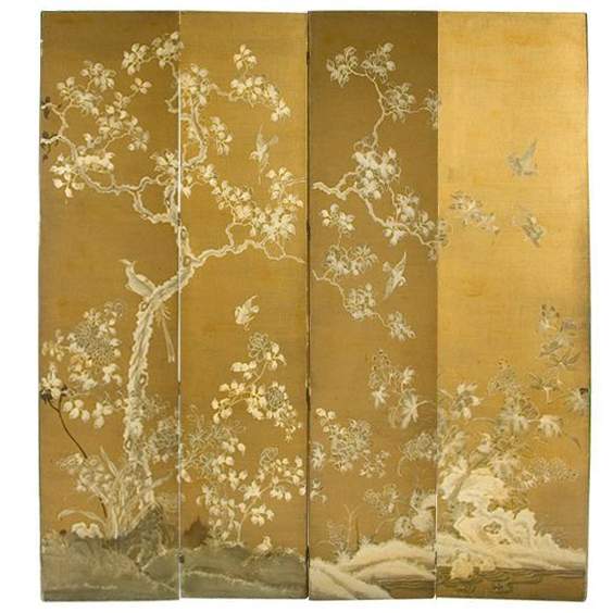 Modern Chinese Luxury Gold Partition - 3D Model by chuanmao