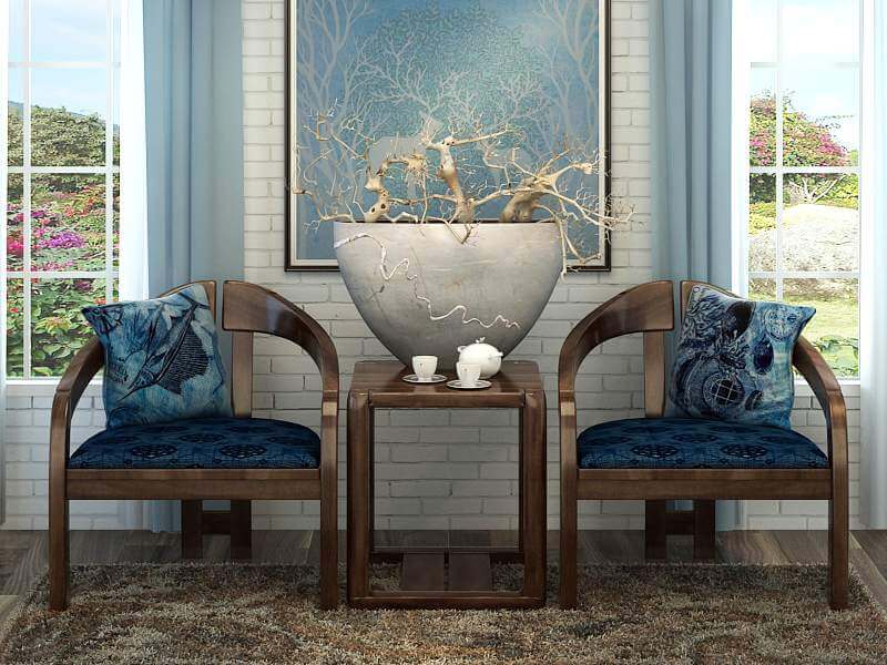 New Chinese Style Tea Chair Set - 3D Model by chuanmao