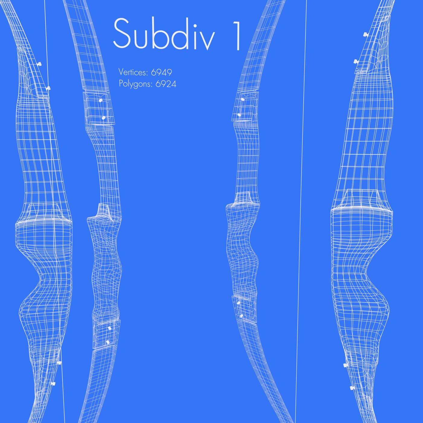 Recurve Bow - 3D Model by Cie