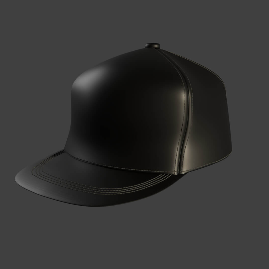 Leather Cap - 3D Model by ciel07