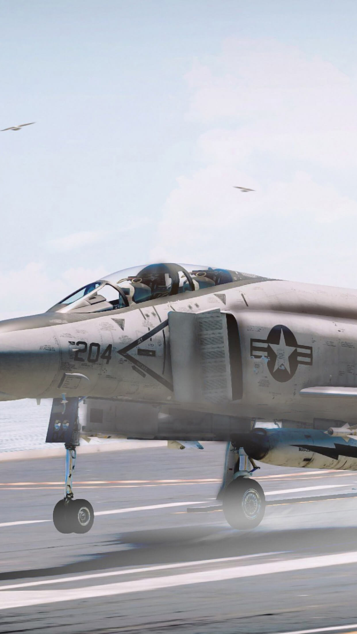 F-4B Phantom II VF-33 Tarsiers USS America Vietnam War 3D Desktop HD ...