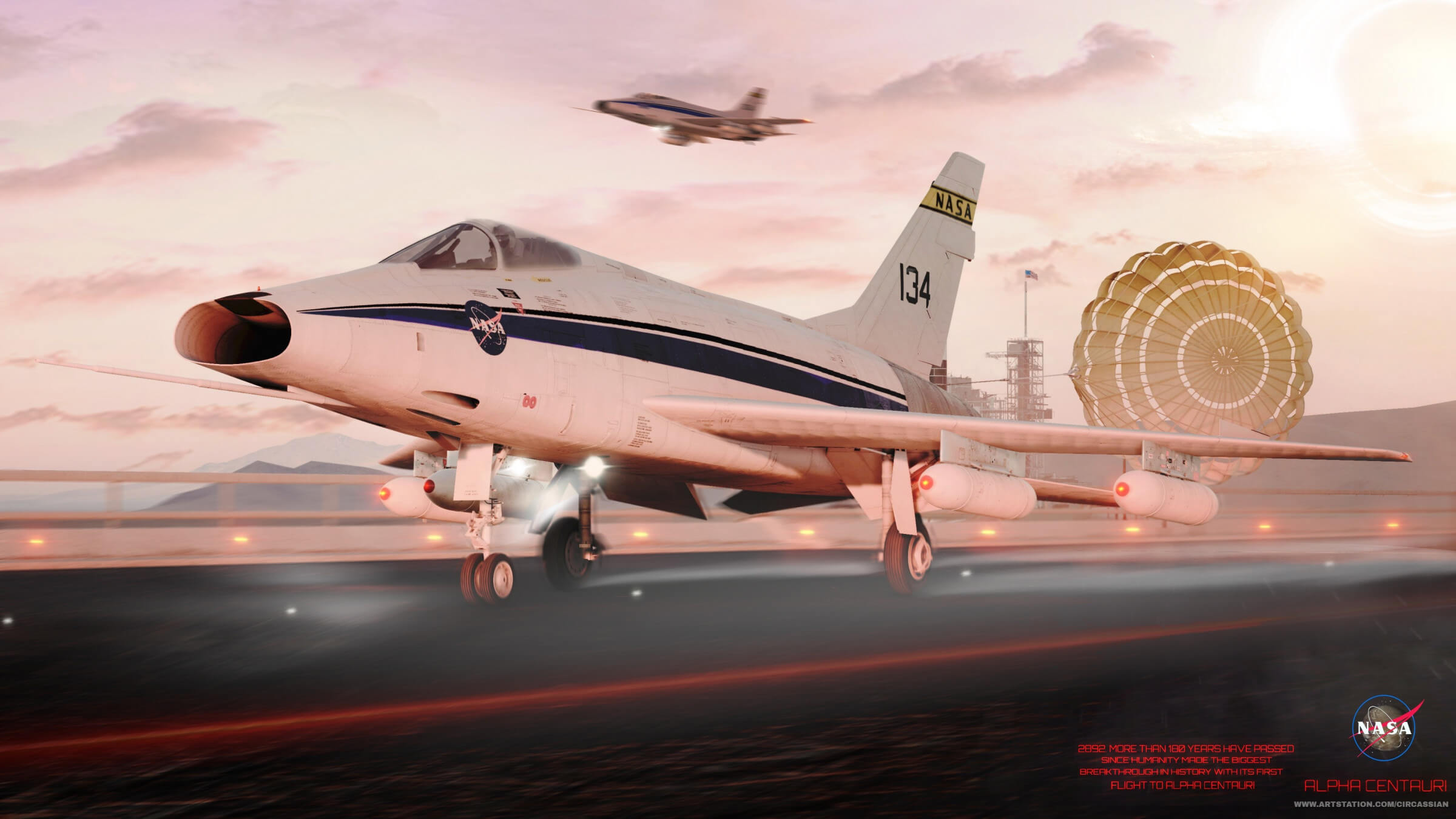 Alpha Centauri System 2892. Rare NASA F-100's that have been