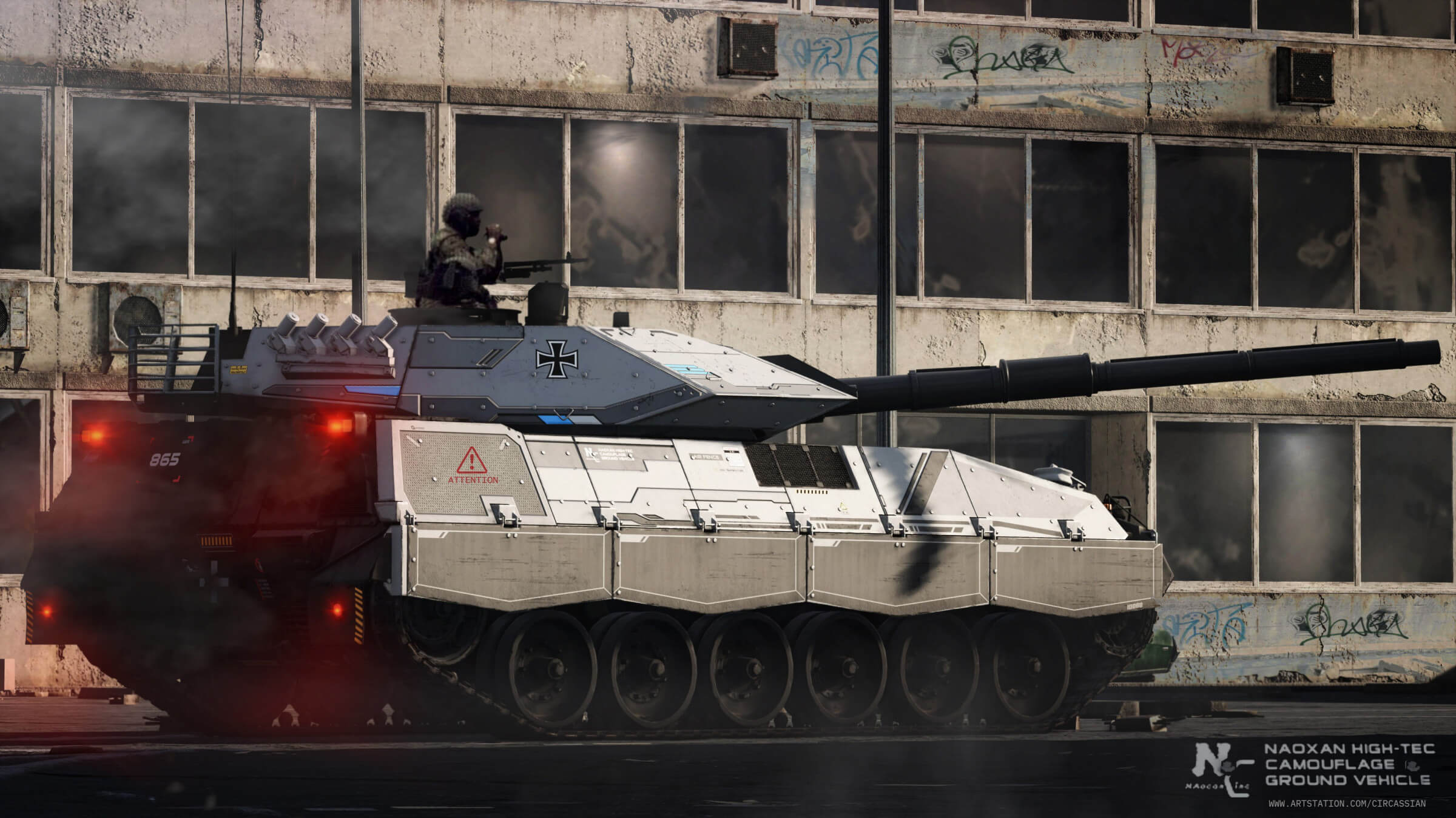 An experimental version of TAM. Version II 3D Render