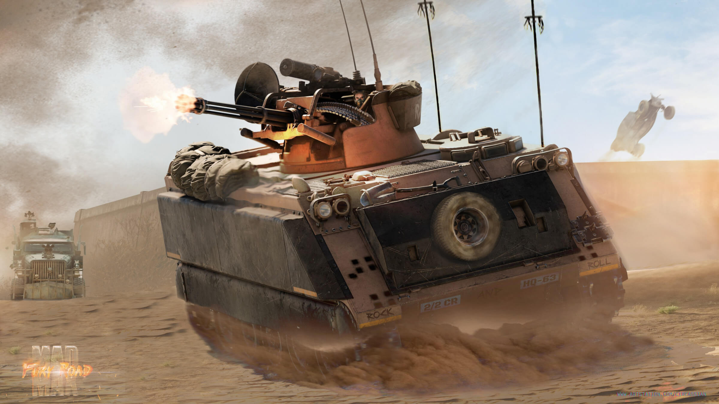 As The World Fell... Mad Max Tribute 3D Render by CIRCASSIAN