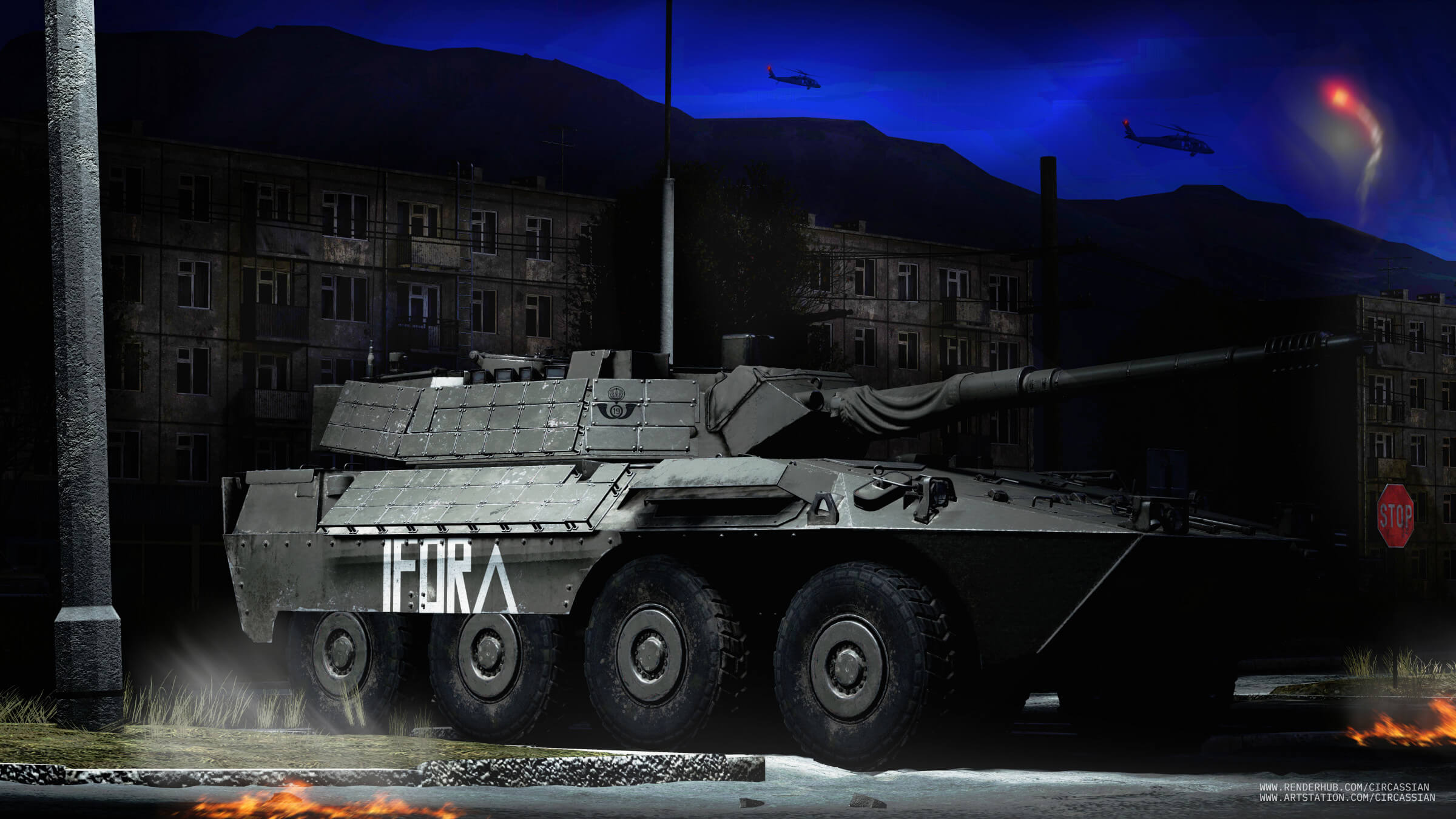 Centauro ROMOR IFOR 3D Render, Digital Art by CIRCASSIAN