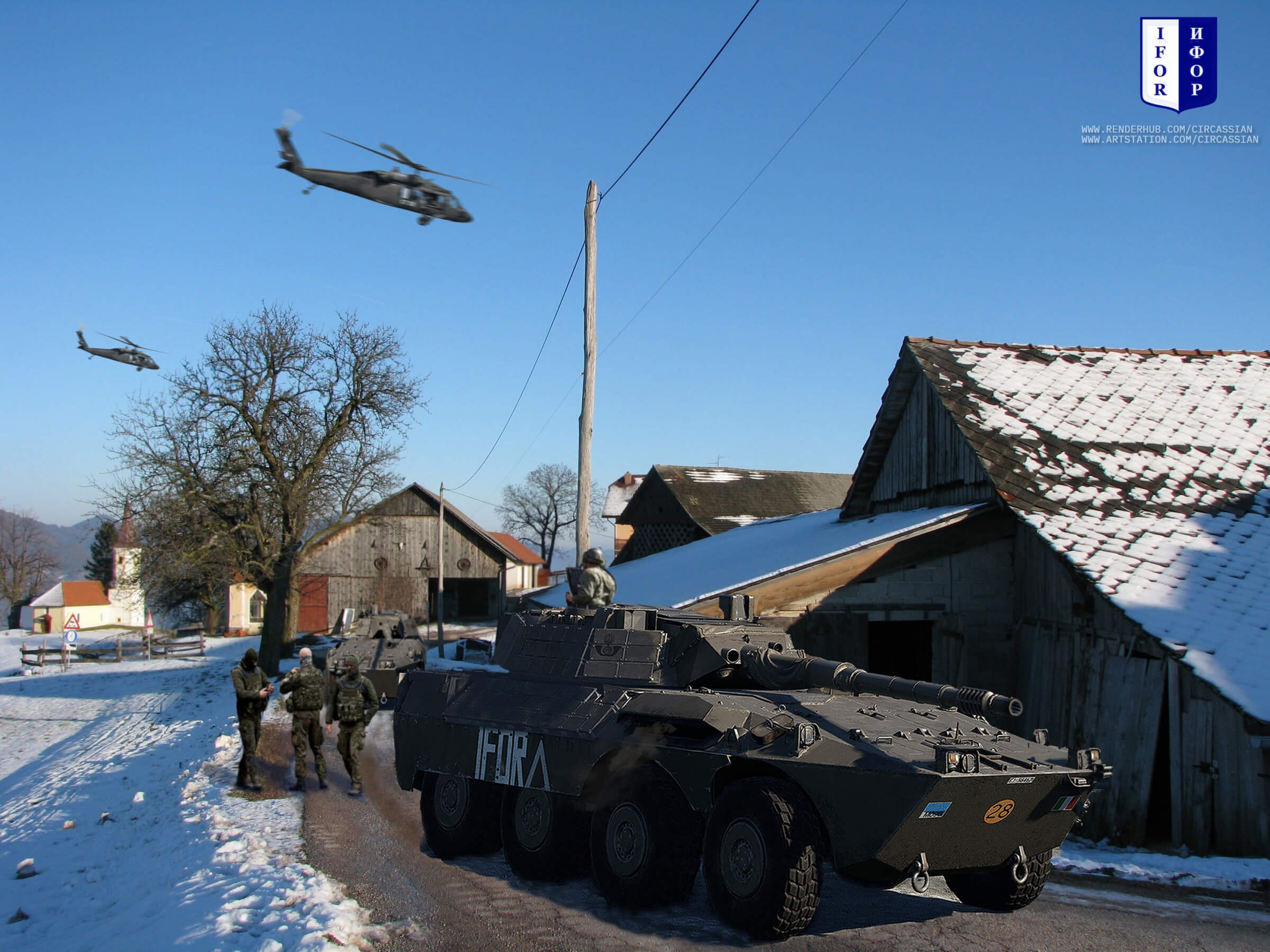 Centauro ROMOR IFOR 3D Render, Digital Art by CIRCASSIAN