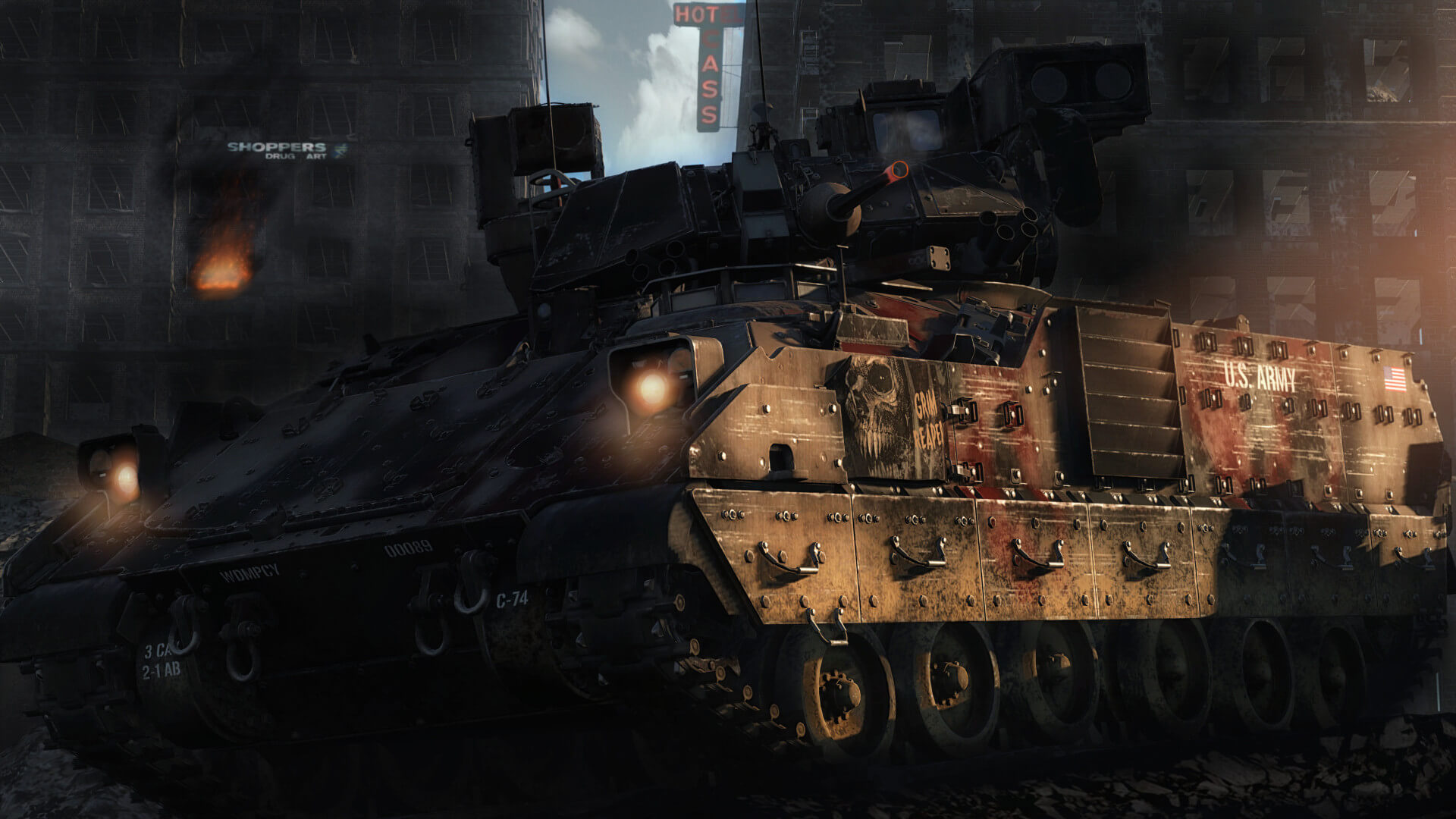 M3A3 Grim Reaper by CIRCASSIAN | RenderHub Wallpapers