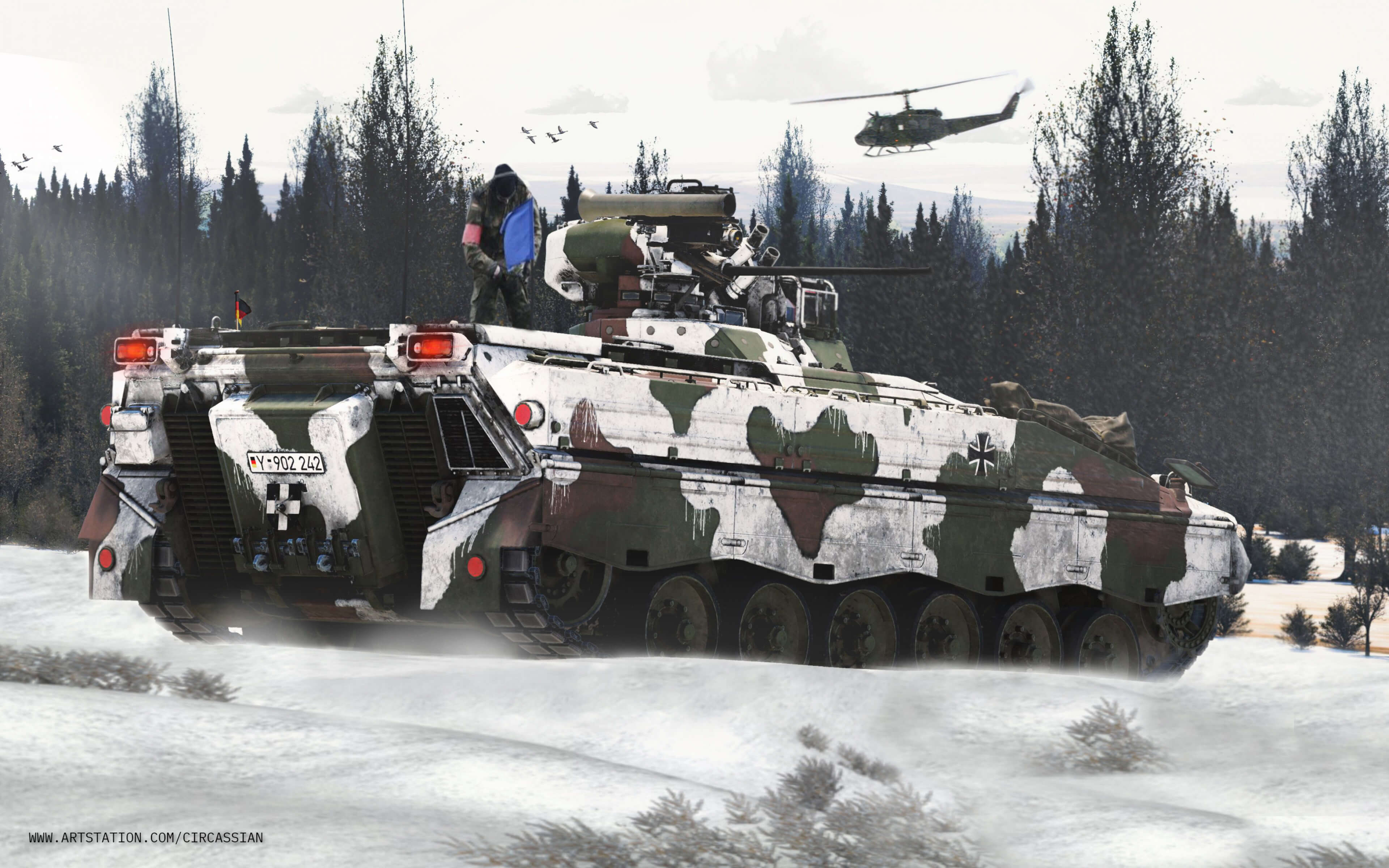 Marder 1A3 - 4th Kompanie, Panzergrenadierbataillon 112 Hohe 3D Desktop ...