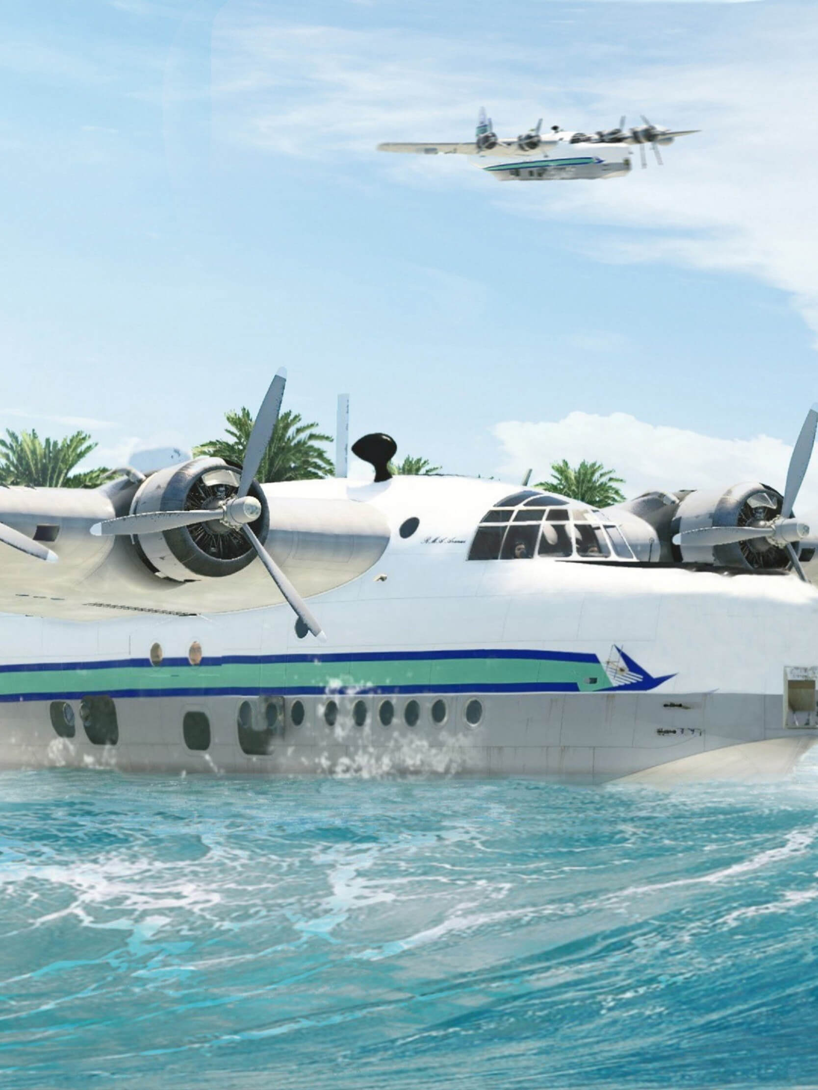 Tasman Empire Airlines Limited. Operated Short Flying Boats 3D Desktop HD Wallpaper
