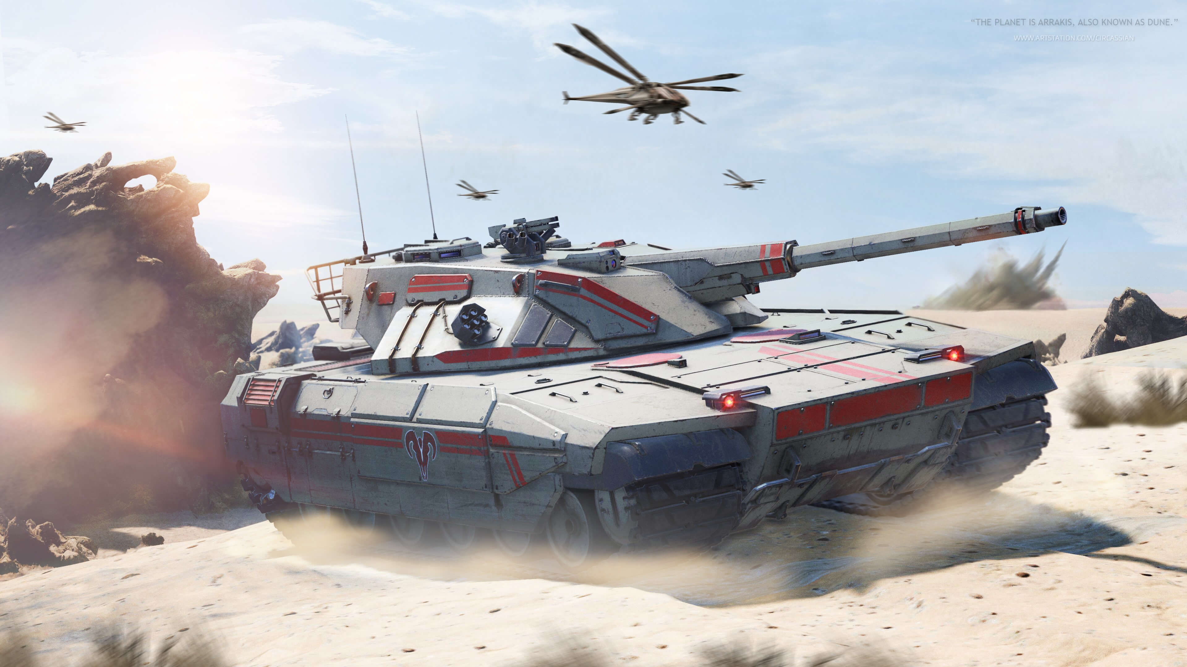 The Planet Is Arrakis, Also Known as Dune 3D Desktop HD Wallpaper